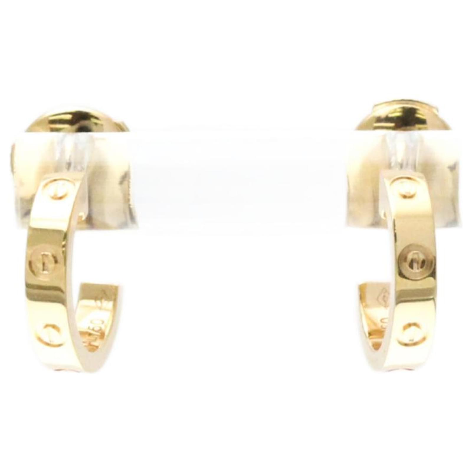 Cartier Baby Love Pink Gold Stud Earrings Golden ref.2573099 - Joli Closet