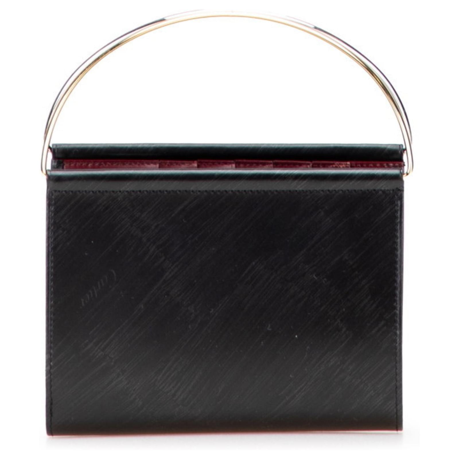 Portefeuille Sac Cartier Trinity Cuir Noir ref.2573822 - Joli Closet