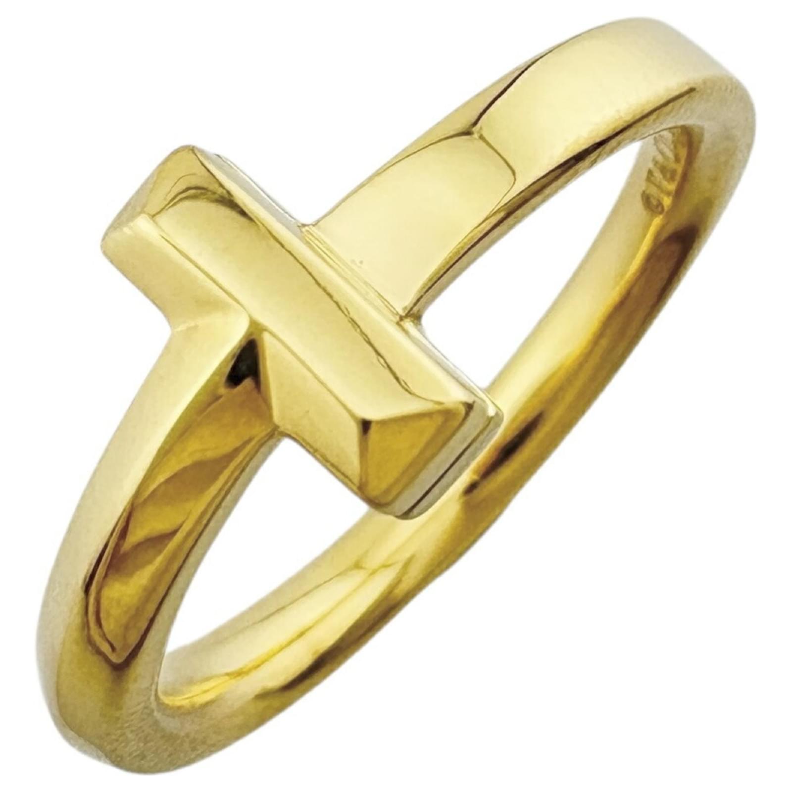 Tiffany & Co Tiffany T One Ring in 18K Gold Yellow ref.2575131 - Joli ...