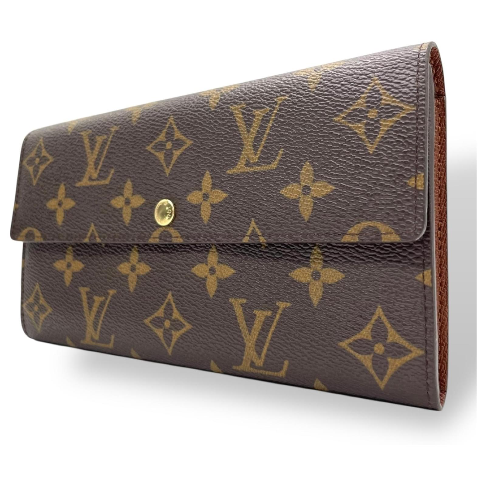 Louis Vuitton Monogram Portefeuille Sarah Long Wallet Brown Patent ...