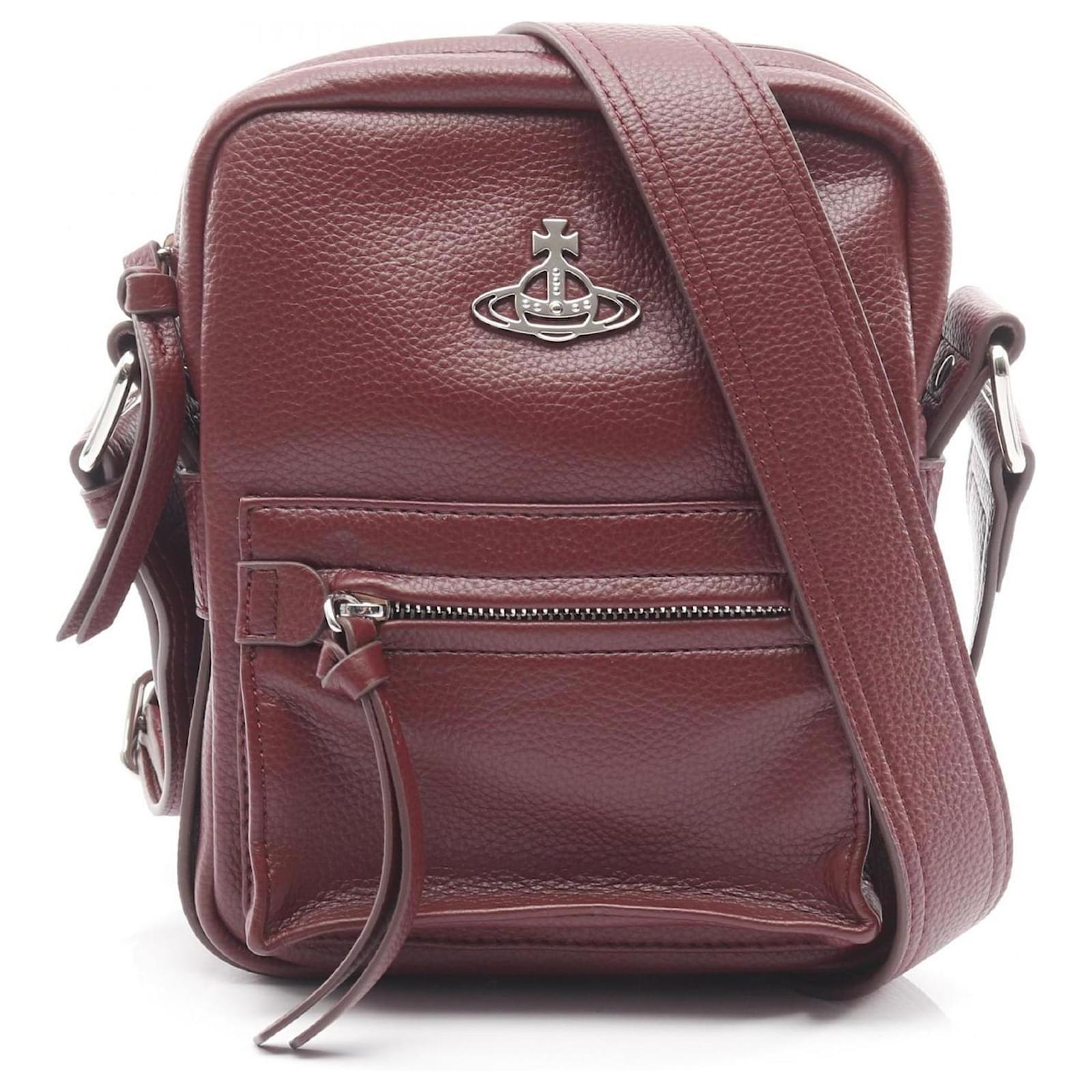 Vivienne Westwood JACKSON SMALL SATCHEL CROSSBODY Dark red ref.2576909 ...