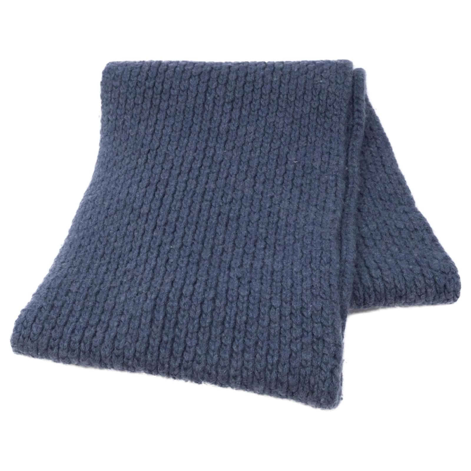 Hermès Hermes Women's Navy Cashmere Shawl Navy blue ref.2577319 - Joli ...
