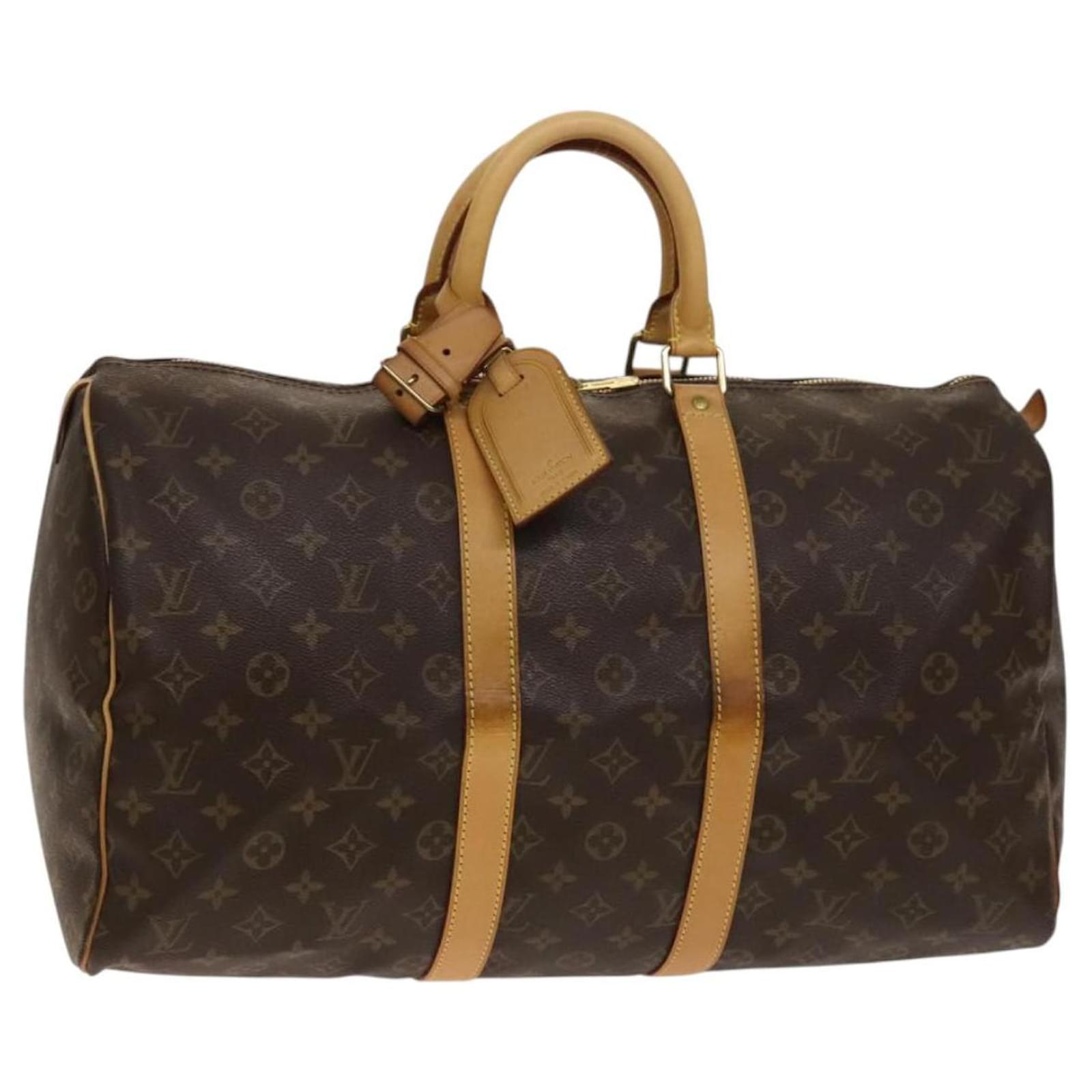 Louis Vuitton Keepall Bag Monogram Canvas 45 Brown Cloth ref.2577697 ...