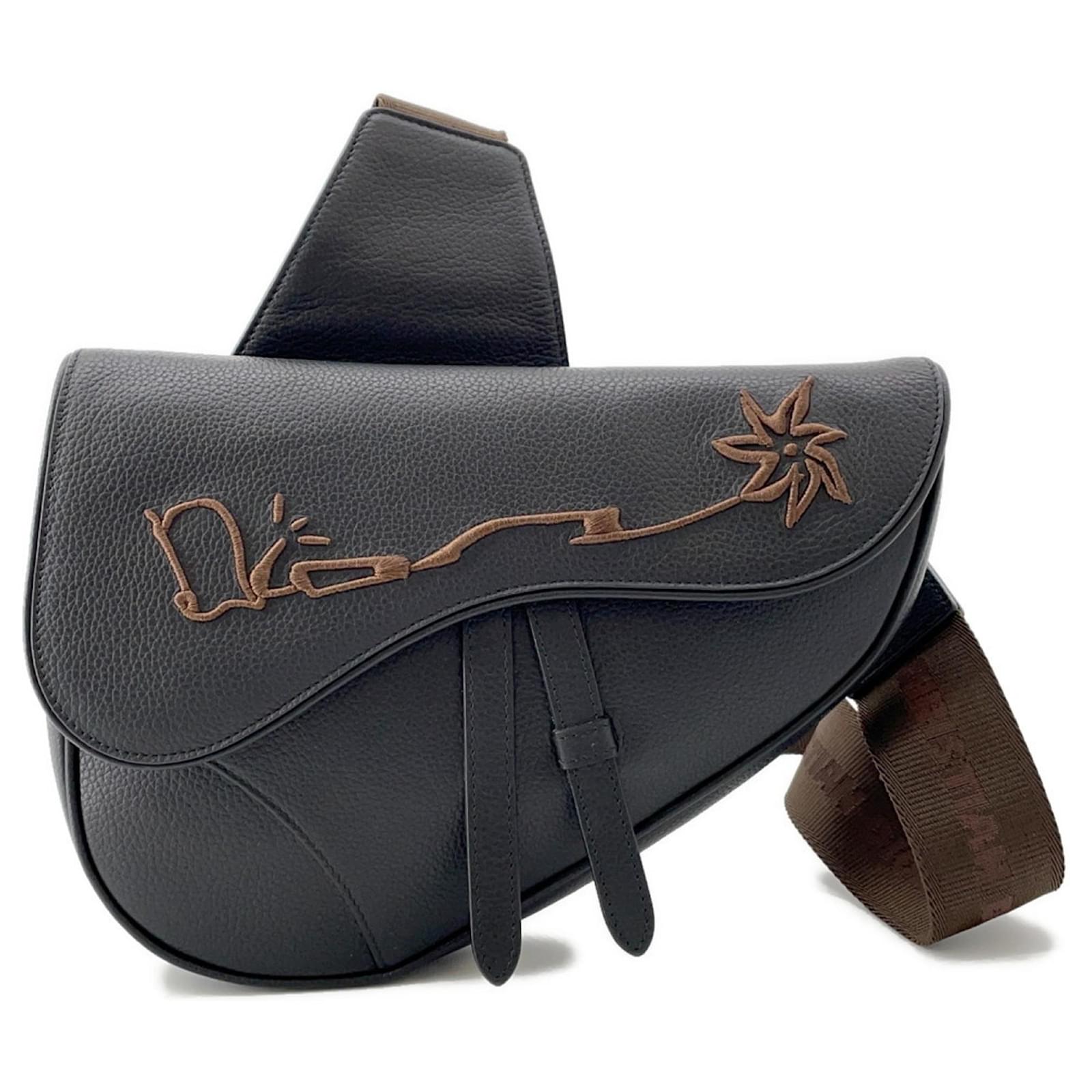 Christian Dior Cactus Jack Saddle Bag Black Leather ref.2579989 - Joli ...