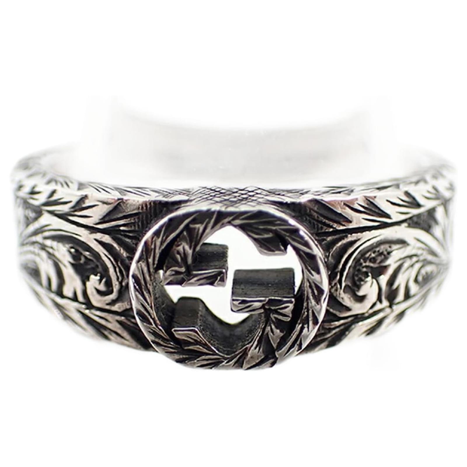 Gucci Sterling Silver Interlocking Band Ring ref.2580207 - Joli Closet