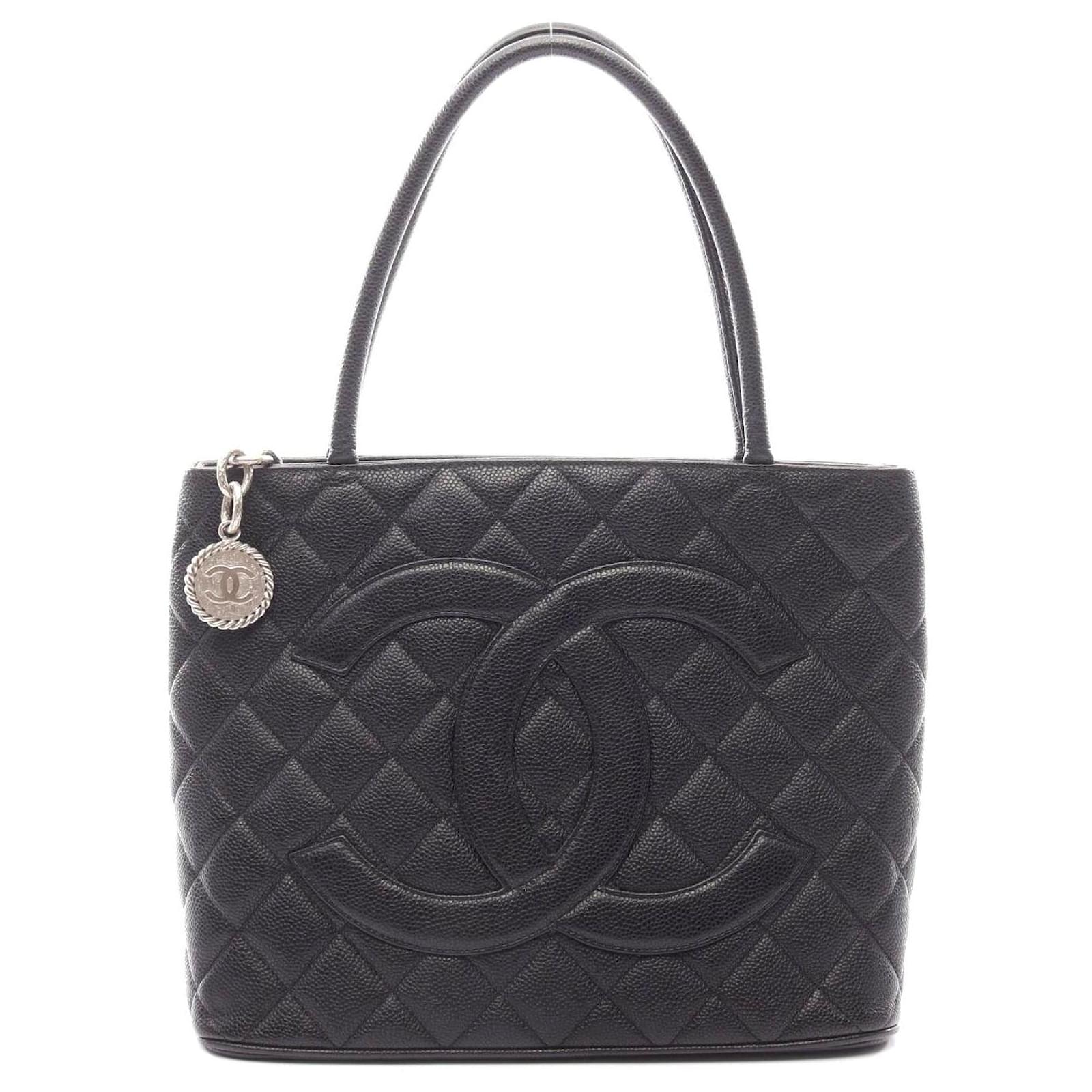 Chanel Leather Grain Calfskin Tote Bag Black Pony-style calfskin ref ...