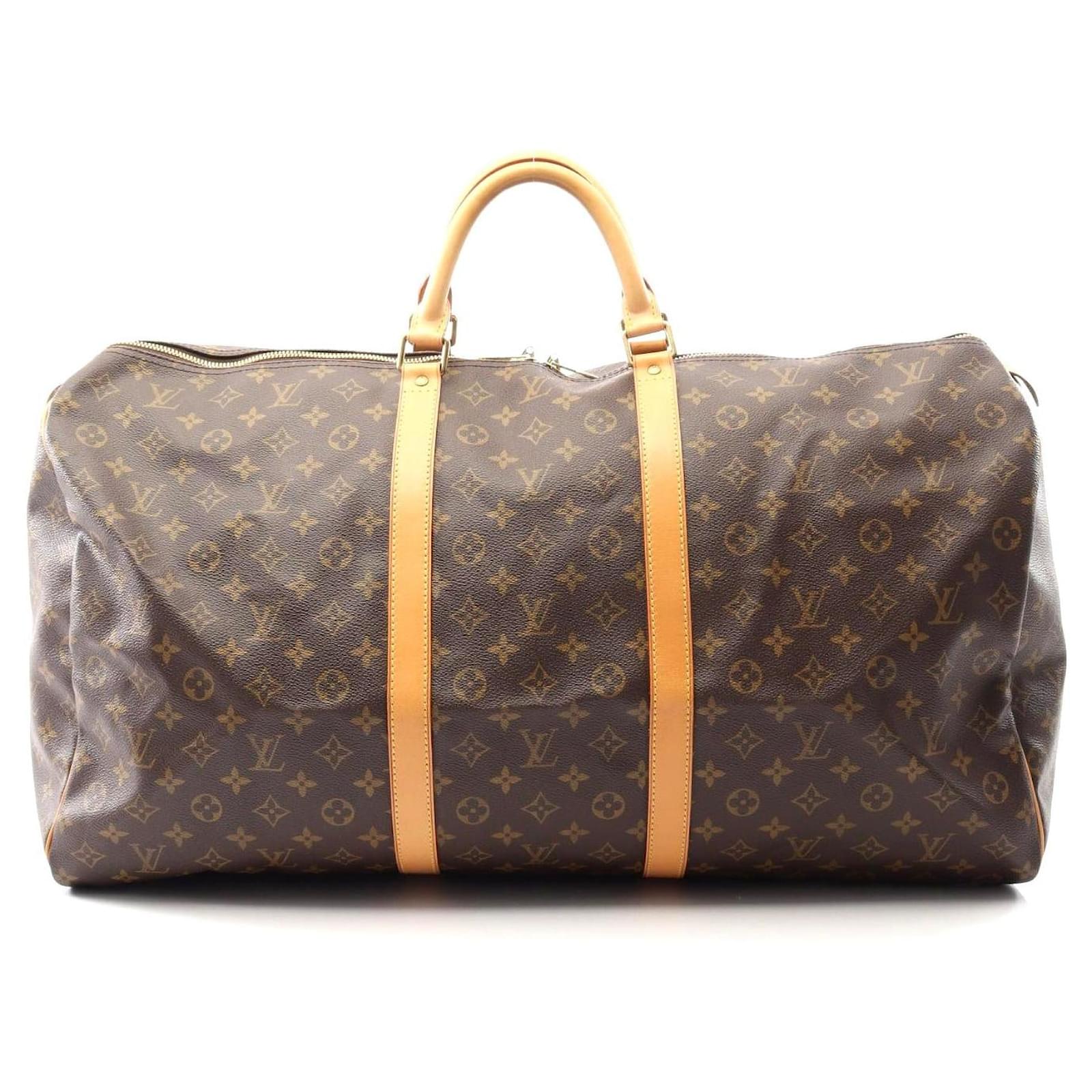 Louis Vuitton Keepall 60 Monogram Bag Brown Cloth ref.2581859 - Joli Closet