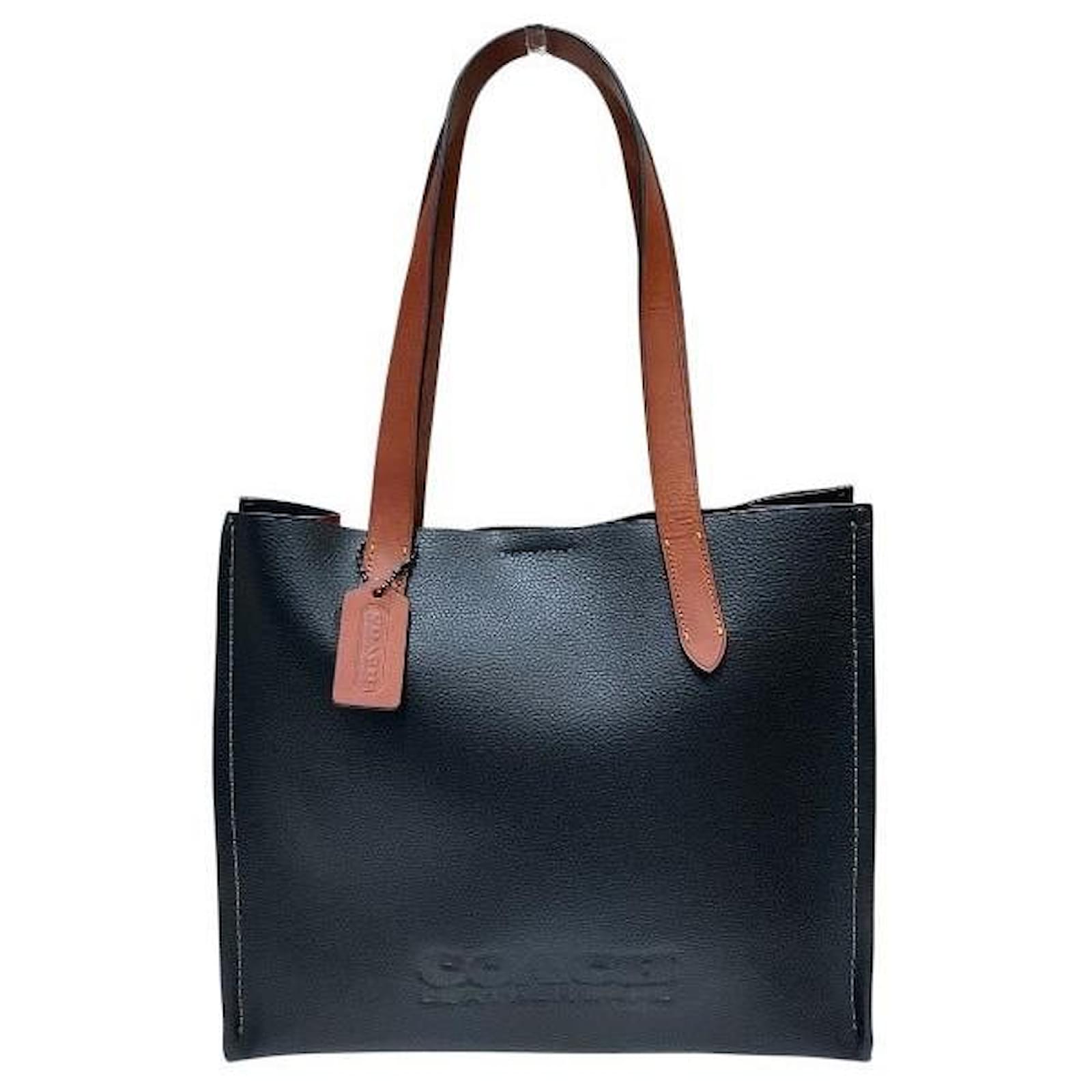 Coach Relay Tote Leather Tote Bag Black ref.2582009 - Joli Closet