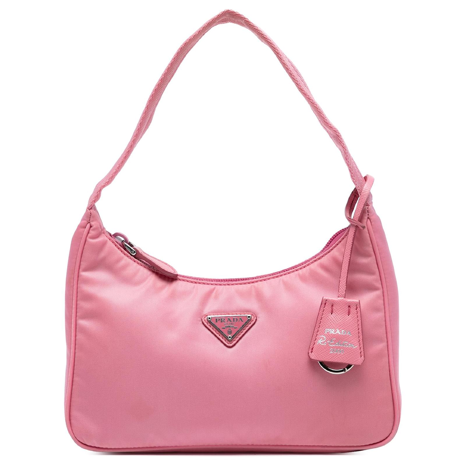 Prada Pink Mini Tessuto Re Edition 2000 Shoulder Bag Nylon Cloth ref ...