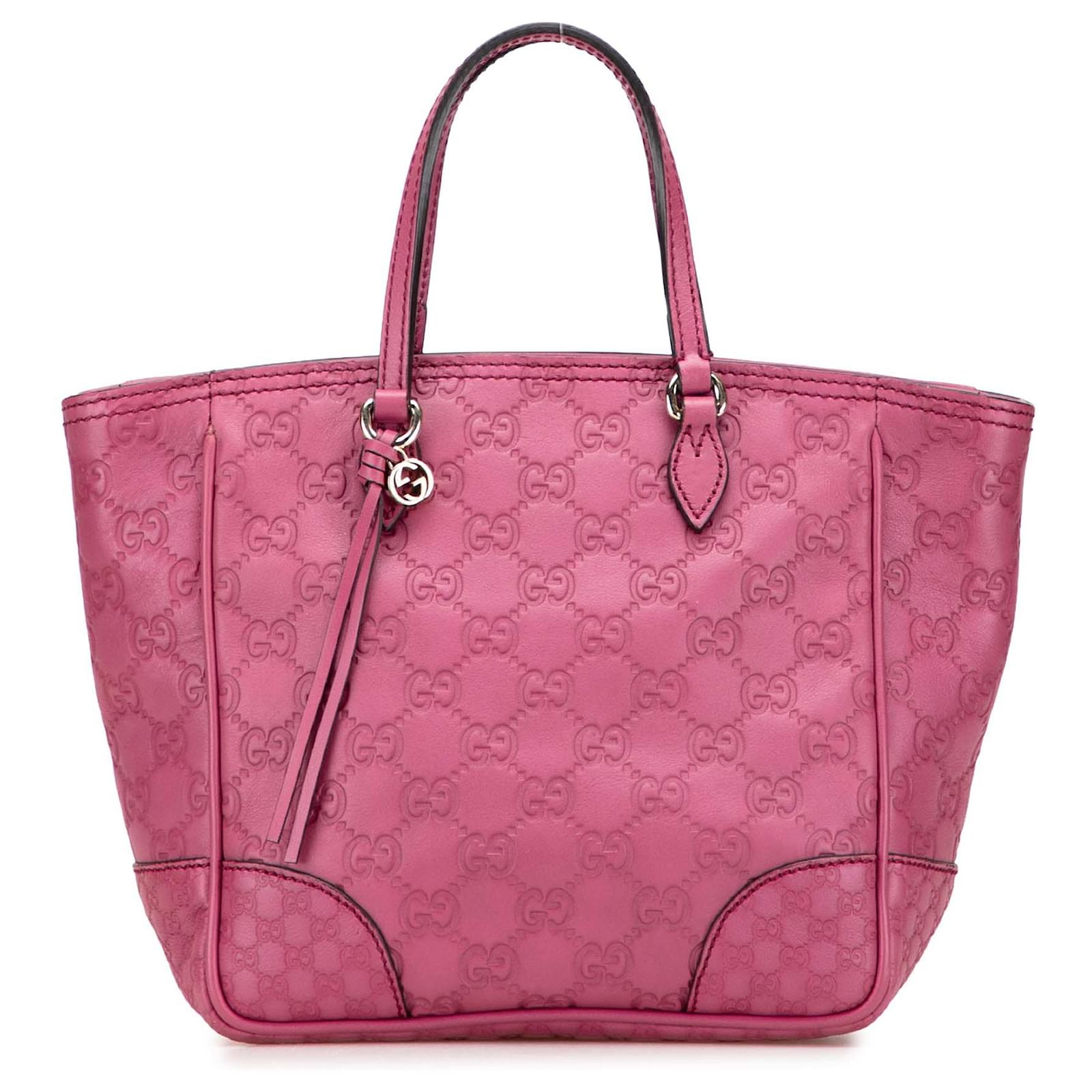 Gucci Pink Small Guccissima Bree Satchel Leather Pony-style calfskin ...