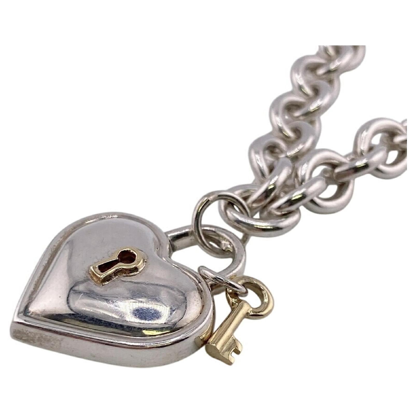 Tiffany & Co Tiffany Heart Lock Chain Necklace ref.2586138 - Joli Closet