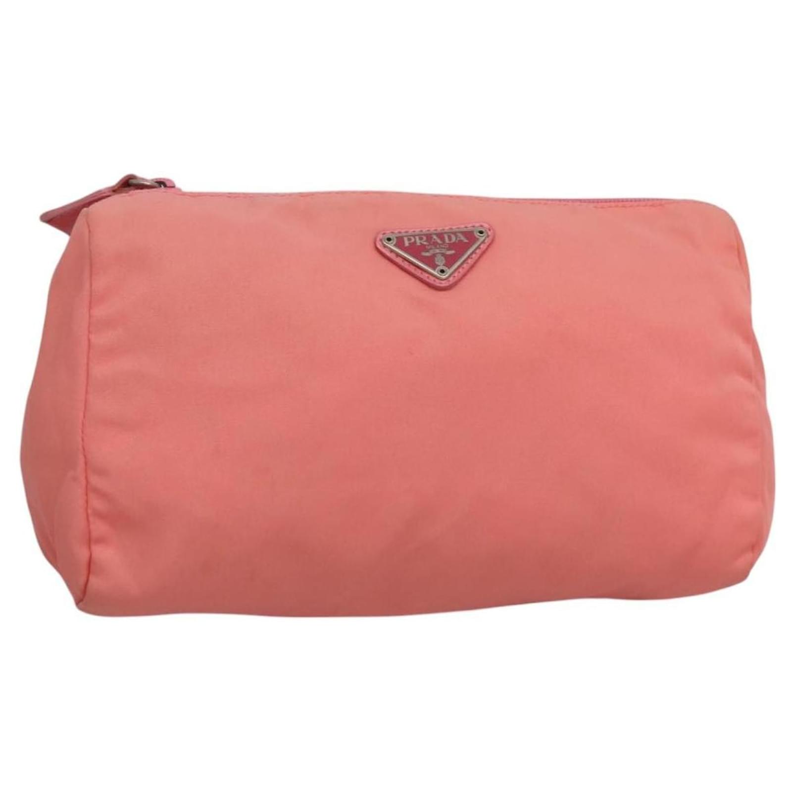 Prada Zip Pouch Tessuto Large Pink Nylon ref.2587372 - Joli Closet