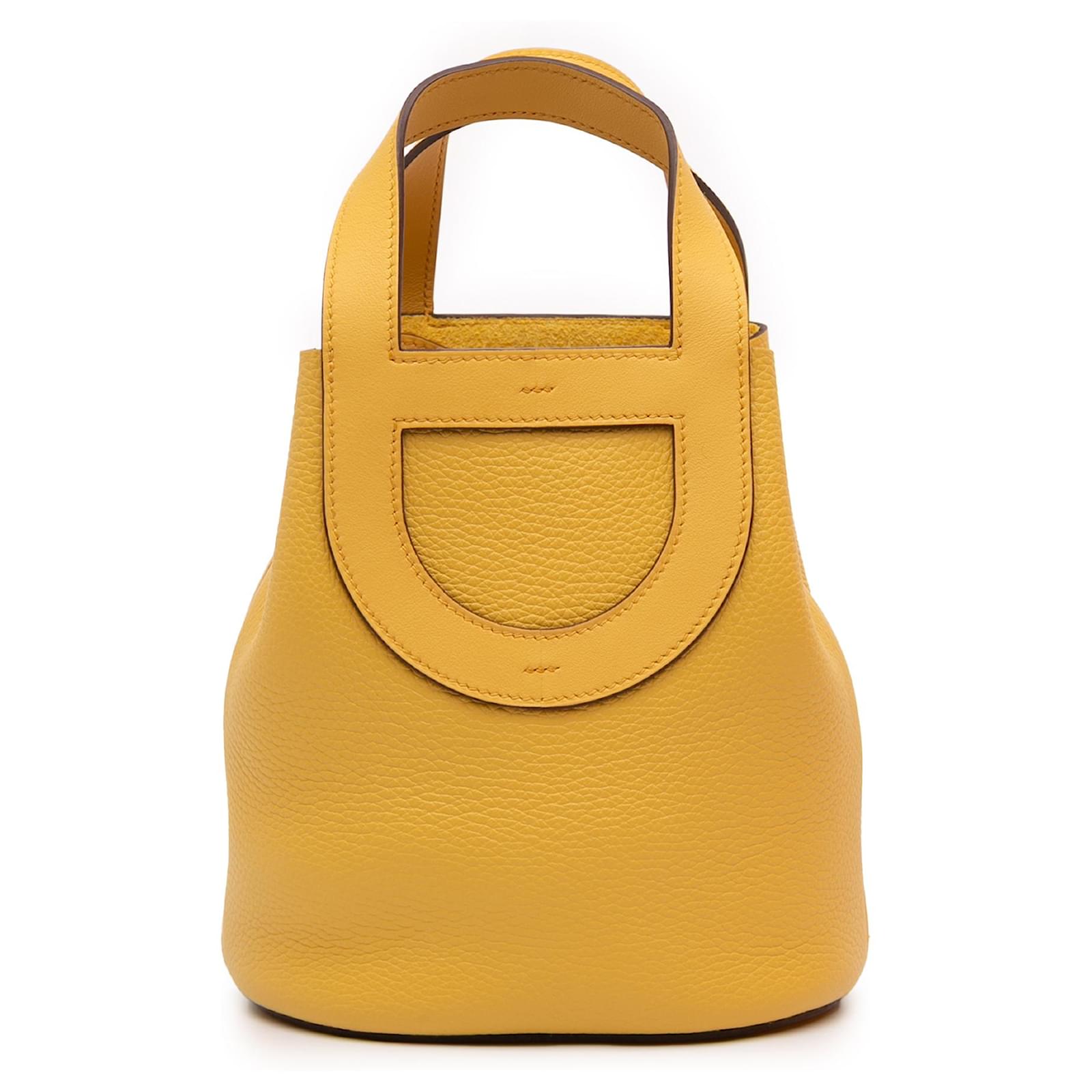 Hermès Yellow Clemence and Swift In The Loop 18 Leather Pony-style ...