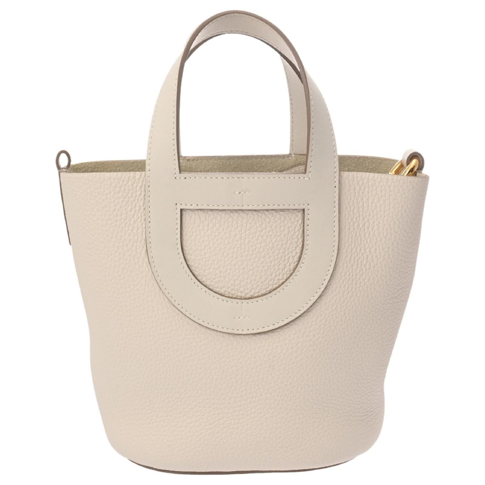 Hermès Hermes In the Loop 18 Handbag Cream Leather ref.2588648 - Joli ...