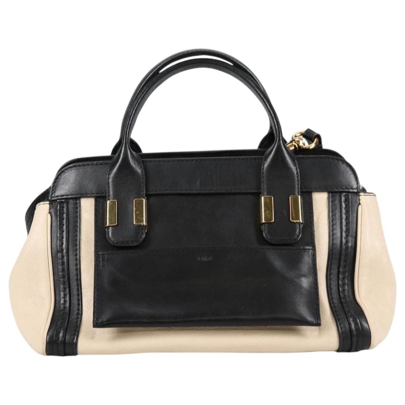 Chloé Chloe Alice Satchel Leather Large White ref.2589365 - Joli Closet