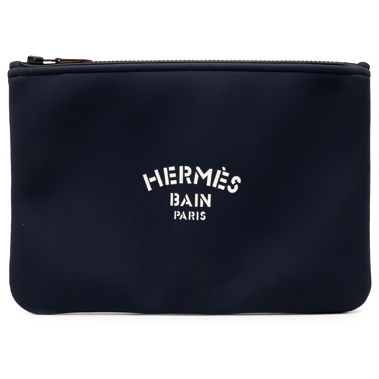 Hermès Blue Medium Polyamide and Elastane Neobain Case Navy blue Cotton ...