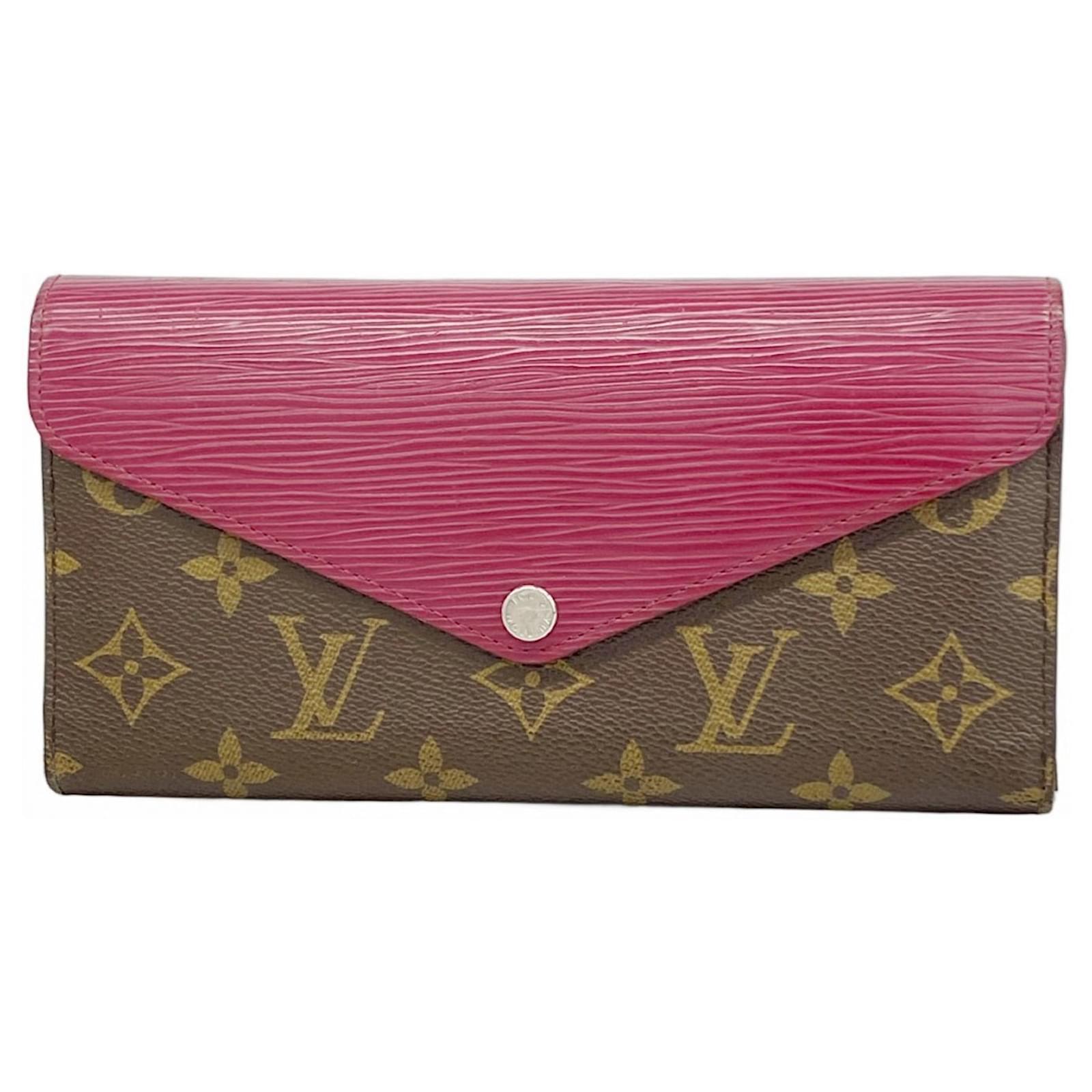 Louis Vuitton Fuchsia Tri-fold Long Wallet Fuschia ref.2589889 - Joli ...