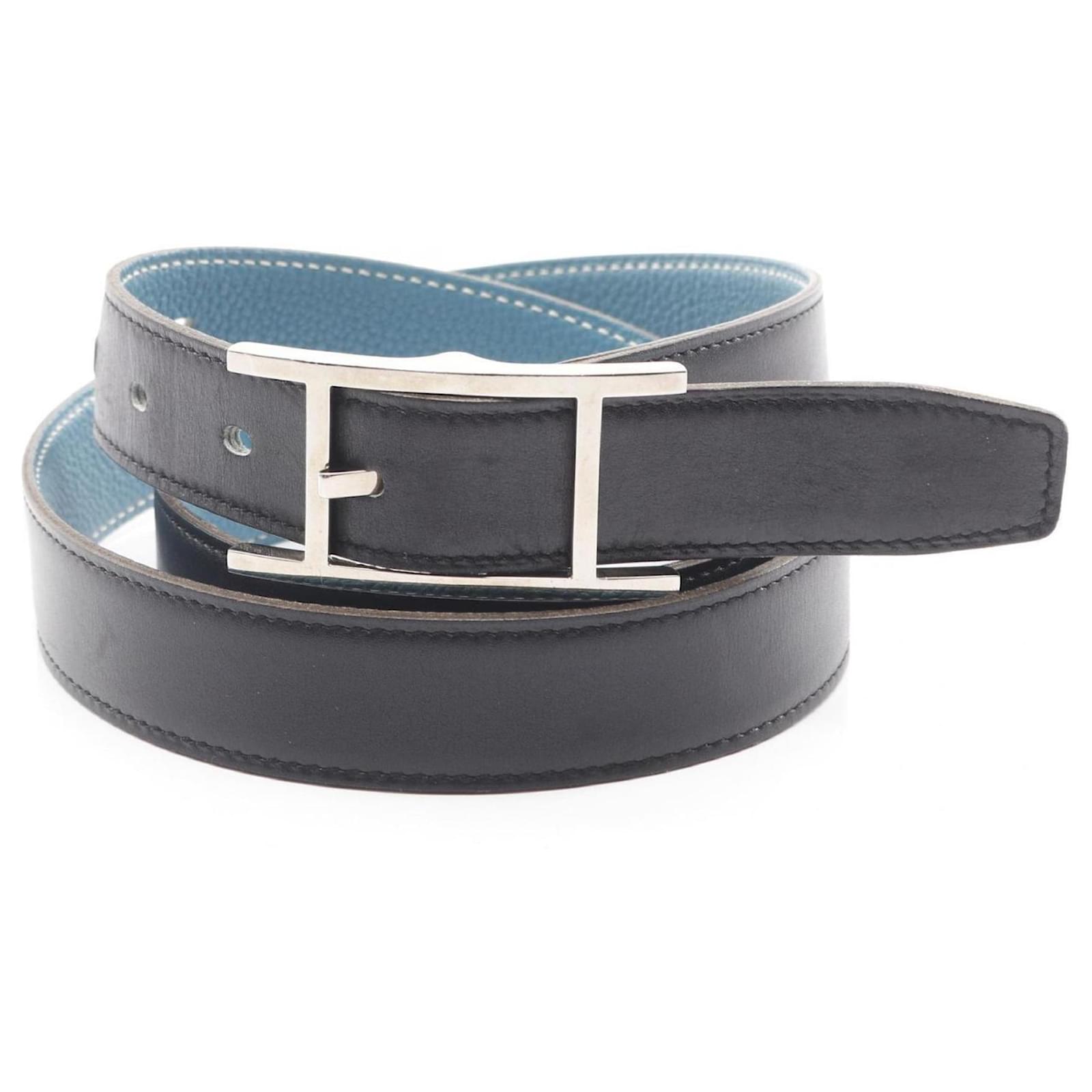 Hermes Hermès Easy Api 3 Noir Blue Jean Belt Black ref.2591642 - Joli ...