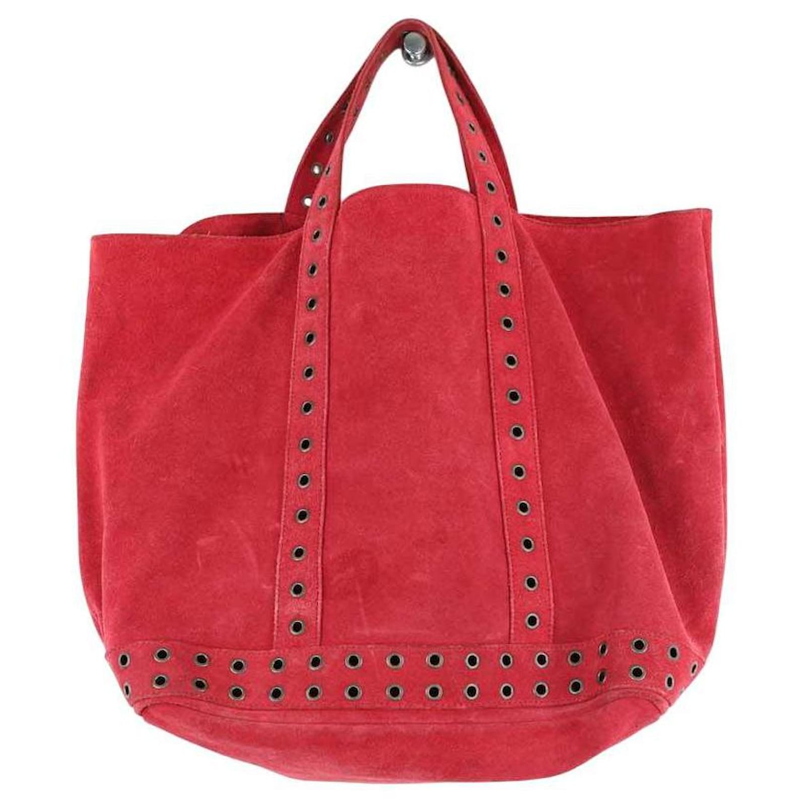 Vanessa Bruno Red suede tote bag Deerskin ref.2592322 - Joli Closet