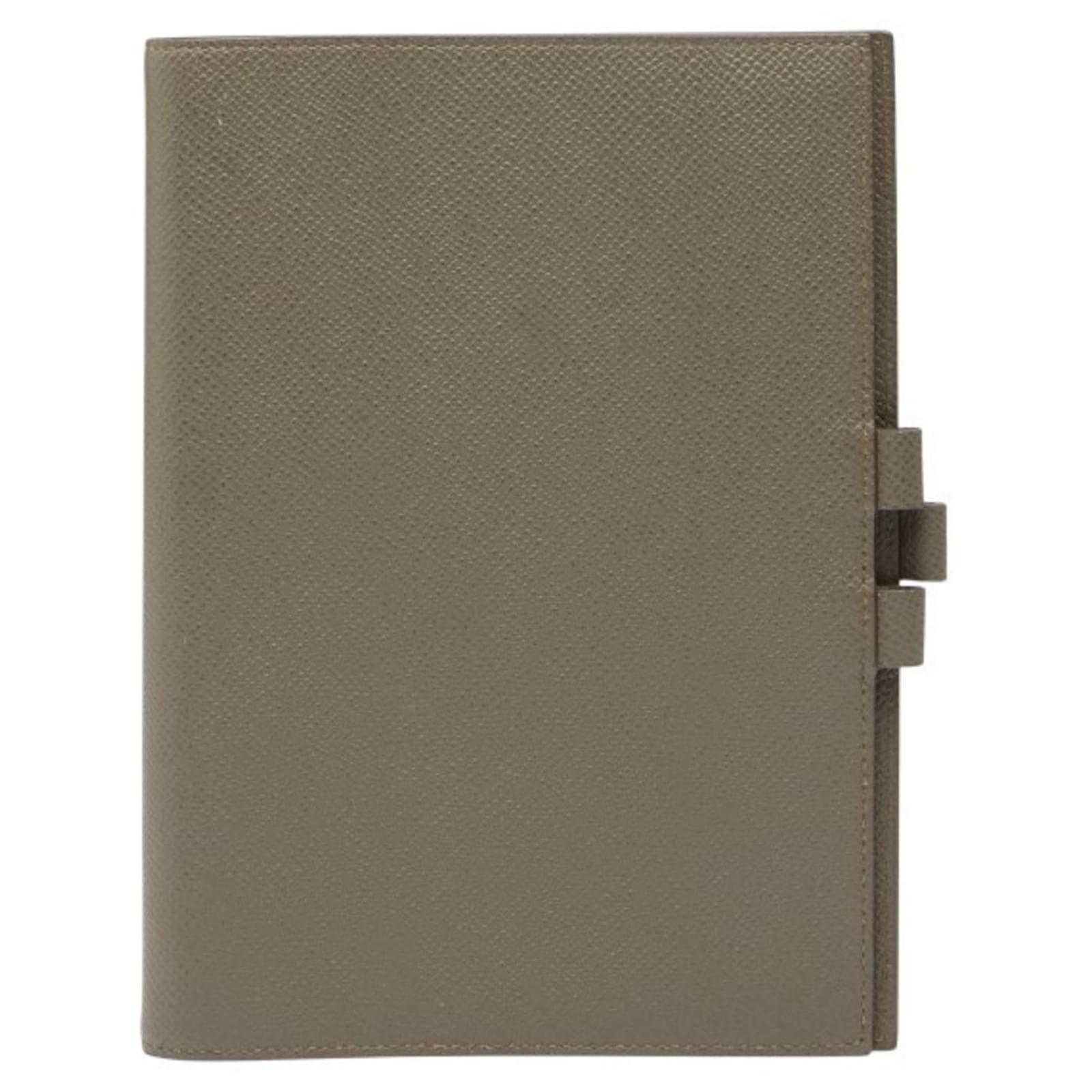 Hermès Globe-Trotter Notebook Cover Grey Taupe Leather ref.2593266 ...