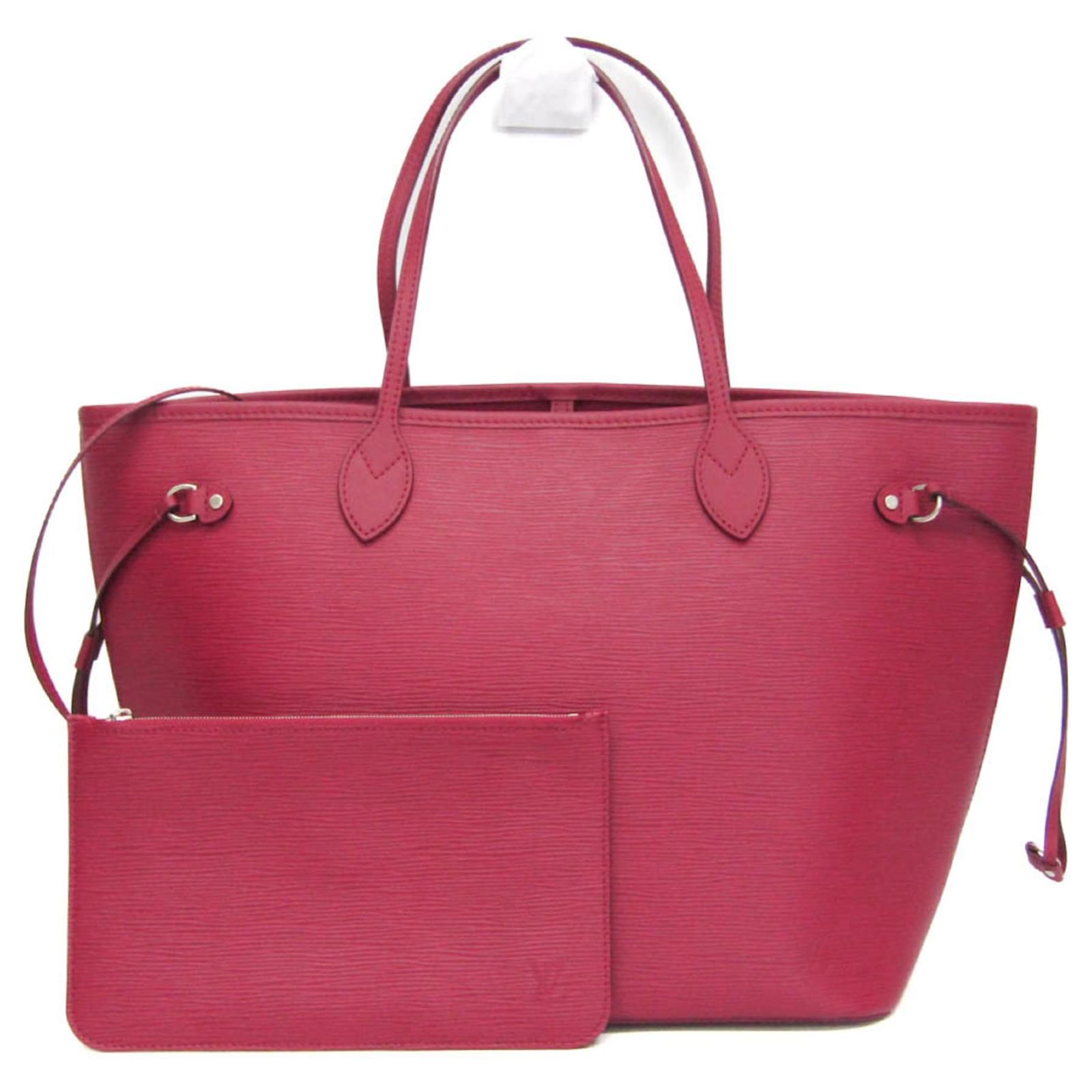 Louis Vuitton Epi Neverfull MM Tote Bag in Fuchsia Fuschia Leather ref ...