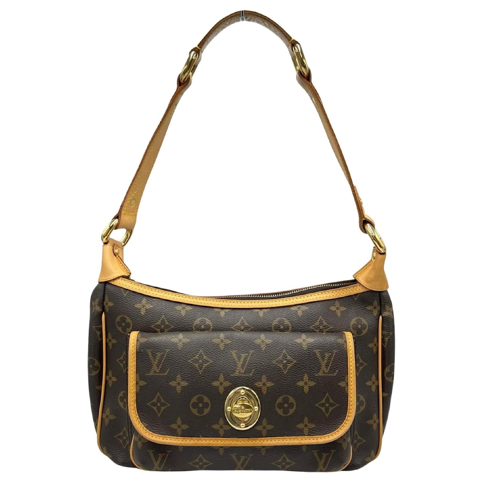 Louis Vuitton Tikal GM Monogram Canvas Handbag Brown Patent leather ref ...