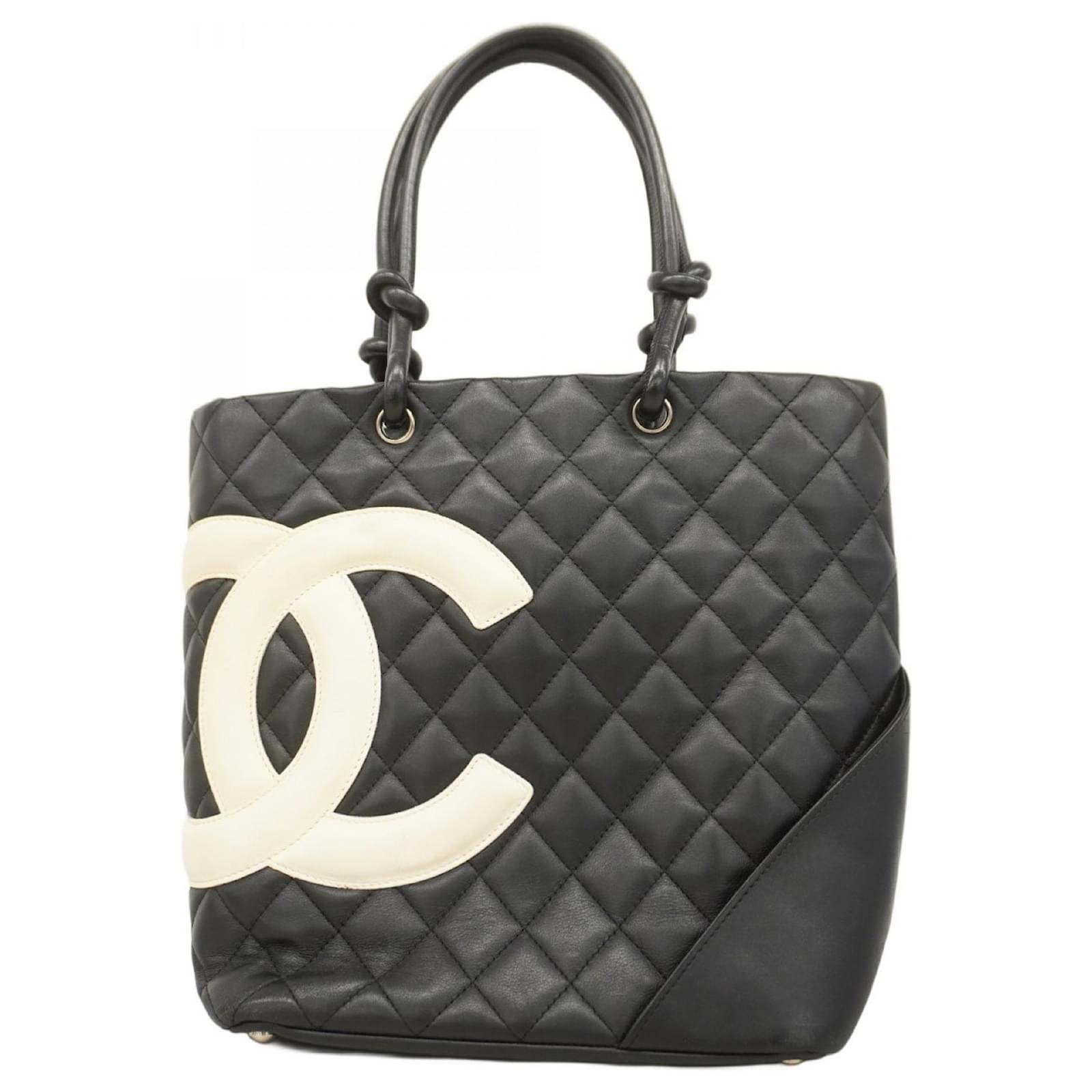 Sac Cabas Cambon de Chanel Cuir Noir ref.2599216 - Joli Closet