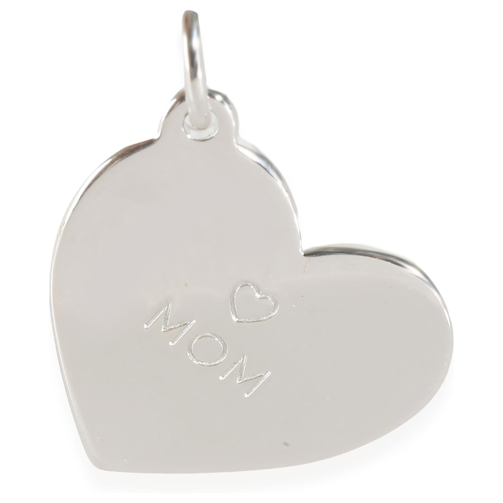 Tiffany & Co. Sterling Silver Mom Heart Charm ref.2600783 - Joli Closet