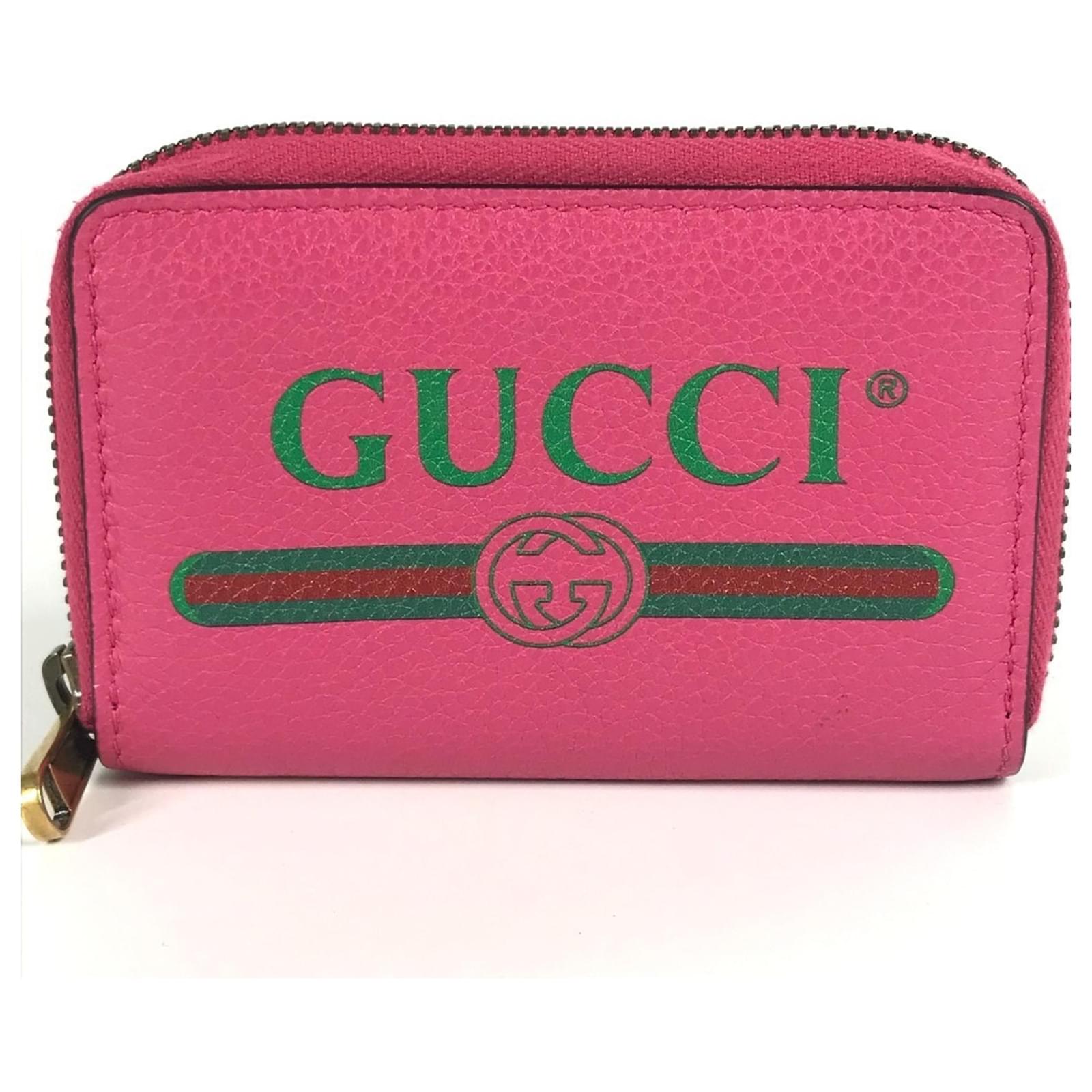 Gucci Pink Leather Coin Purse ref.2601245 - Joli Closet