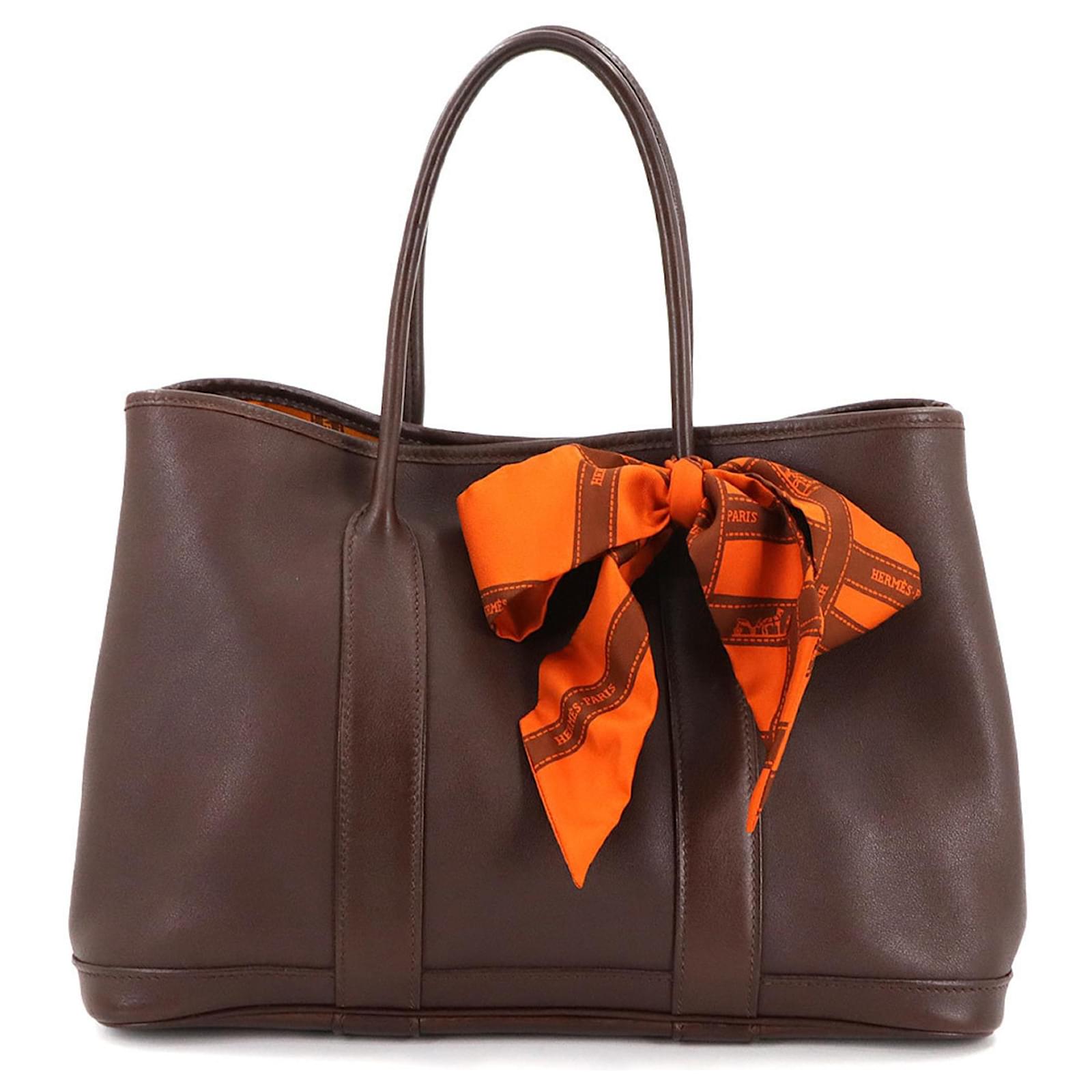 Hermes Hermès Garden Twilly 30 TPM Tote Bag Brown Leather ref.2601776 ...