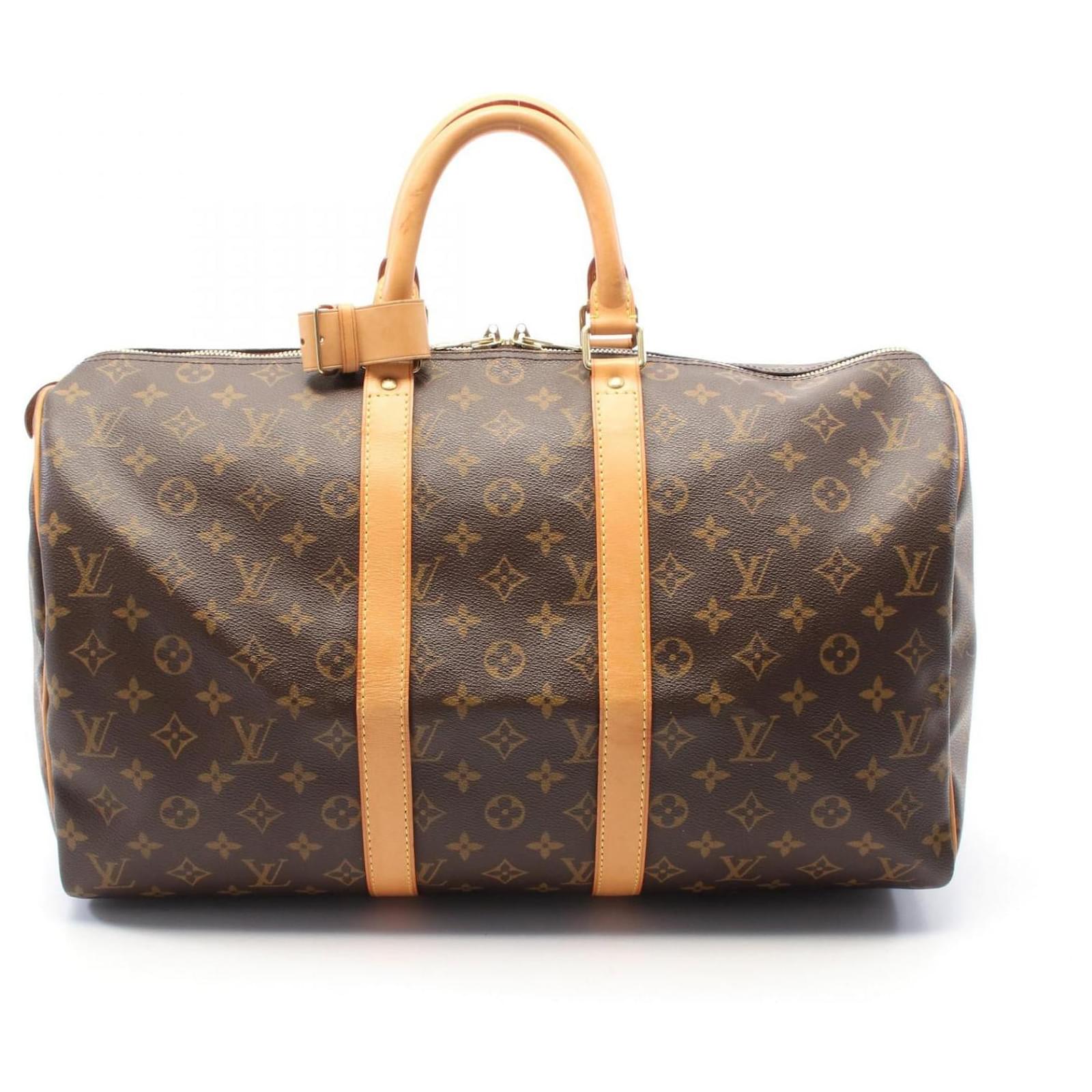 Louis Vuitton Keepall 45 Monogram Boston Bag Brown Cloth ref.2602237 ...