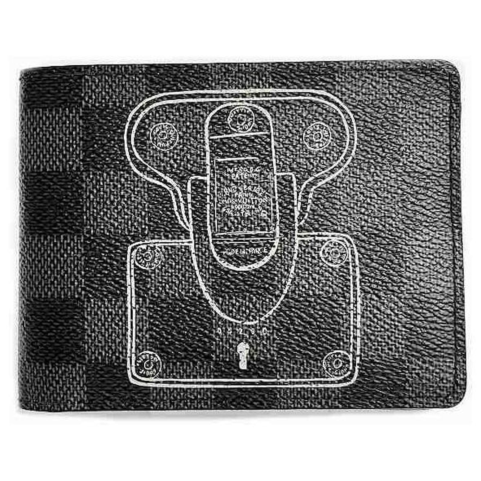 Louis Vuitton Portefeuille Multiple Damier Graphite Wallet Grey Cloth ...