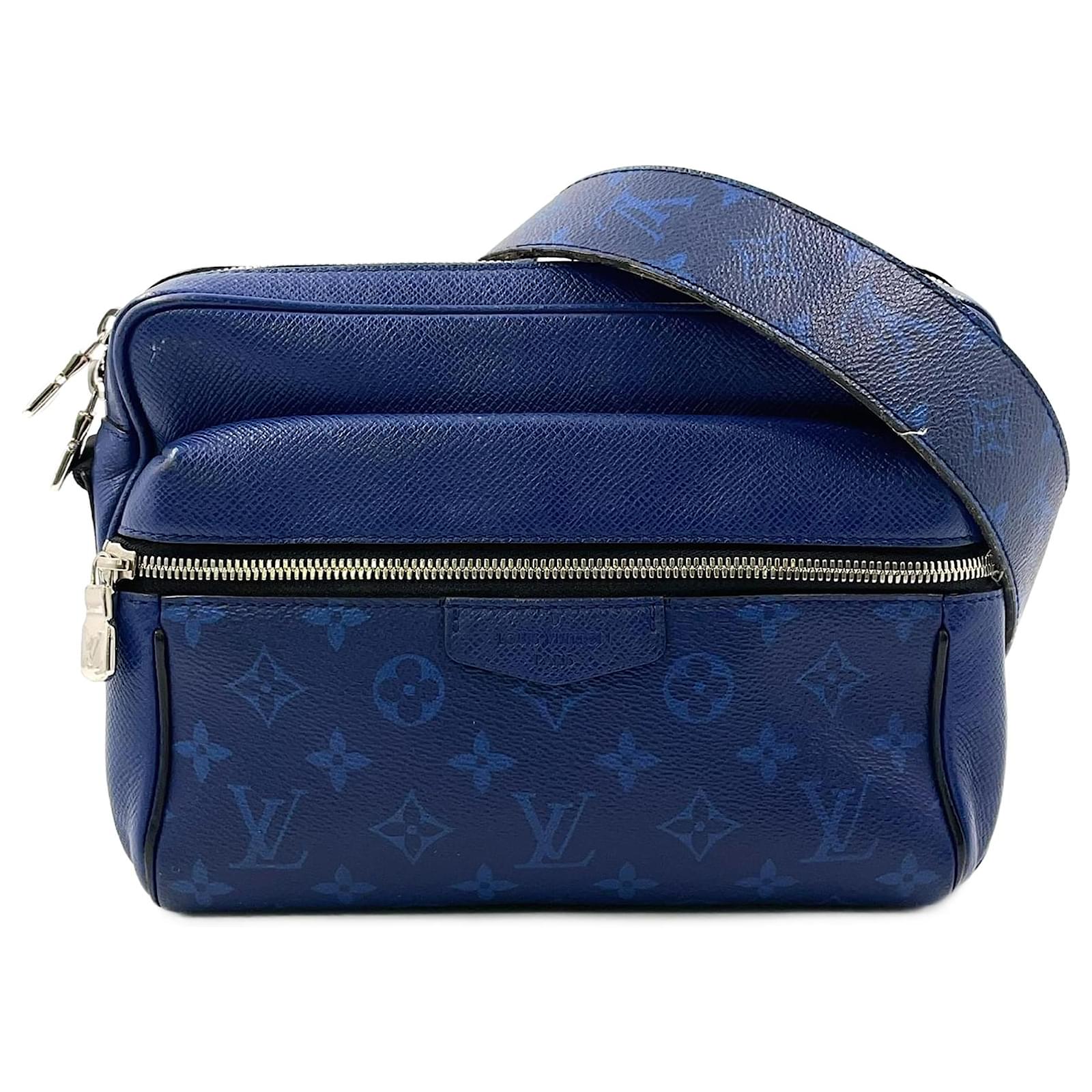 Louis Vuitton Outdoor Messenger PM Taigarama Bag Blue Cloth ref.2608358 ...