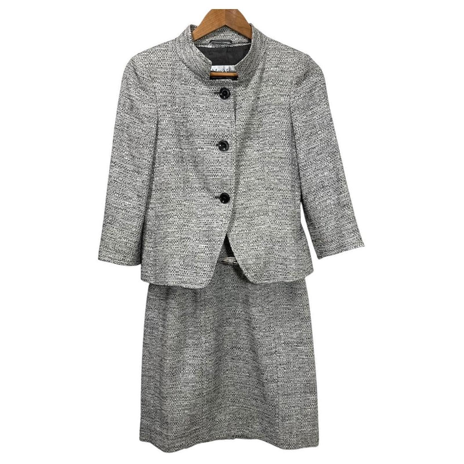 Max Mara Tweed 2way Set Up Brown ref.2610432 - Joli Closet
