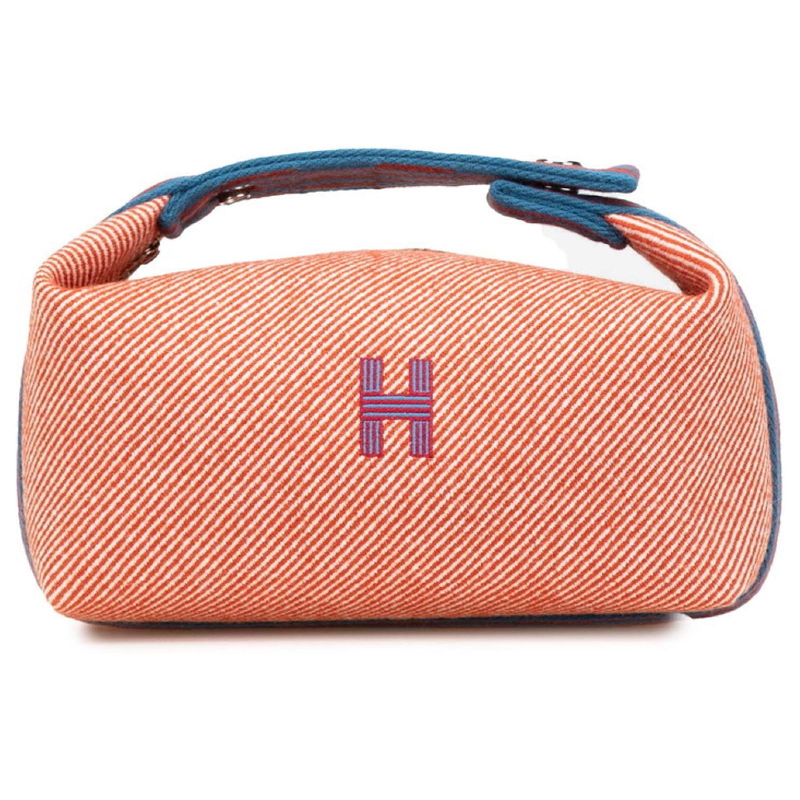 Hermès Bride A Black PM Handbag in Tometto Red Canvas Cloth ref.2610938 ...