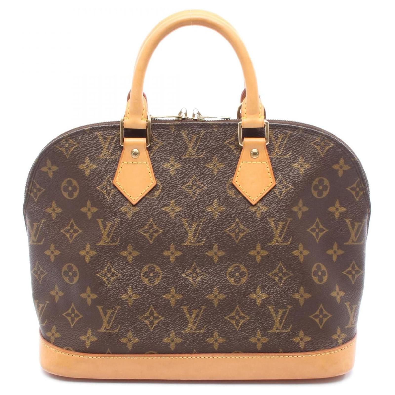 Louis Vuitton Alma PM Monogram Handbag Brown Cloth ref.2611307 - Joli ...