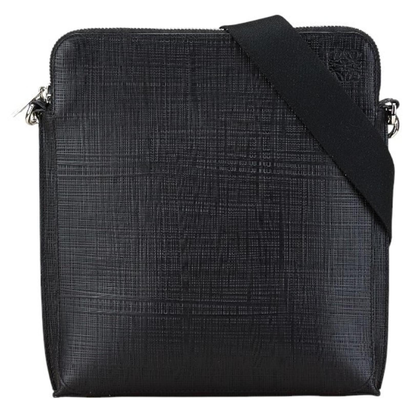 Loewe Anagram Logo Goya Shoulder Bag Black Plastic ref.2612652 - Joli ...