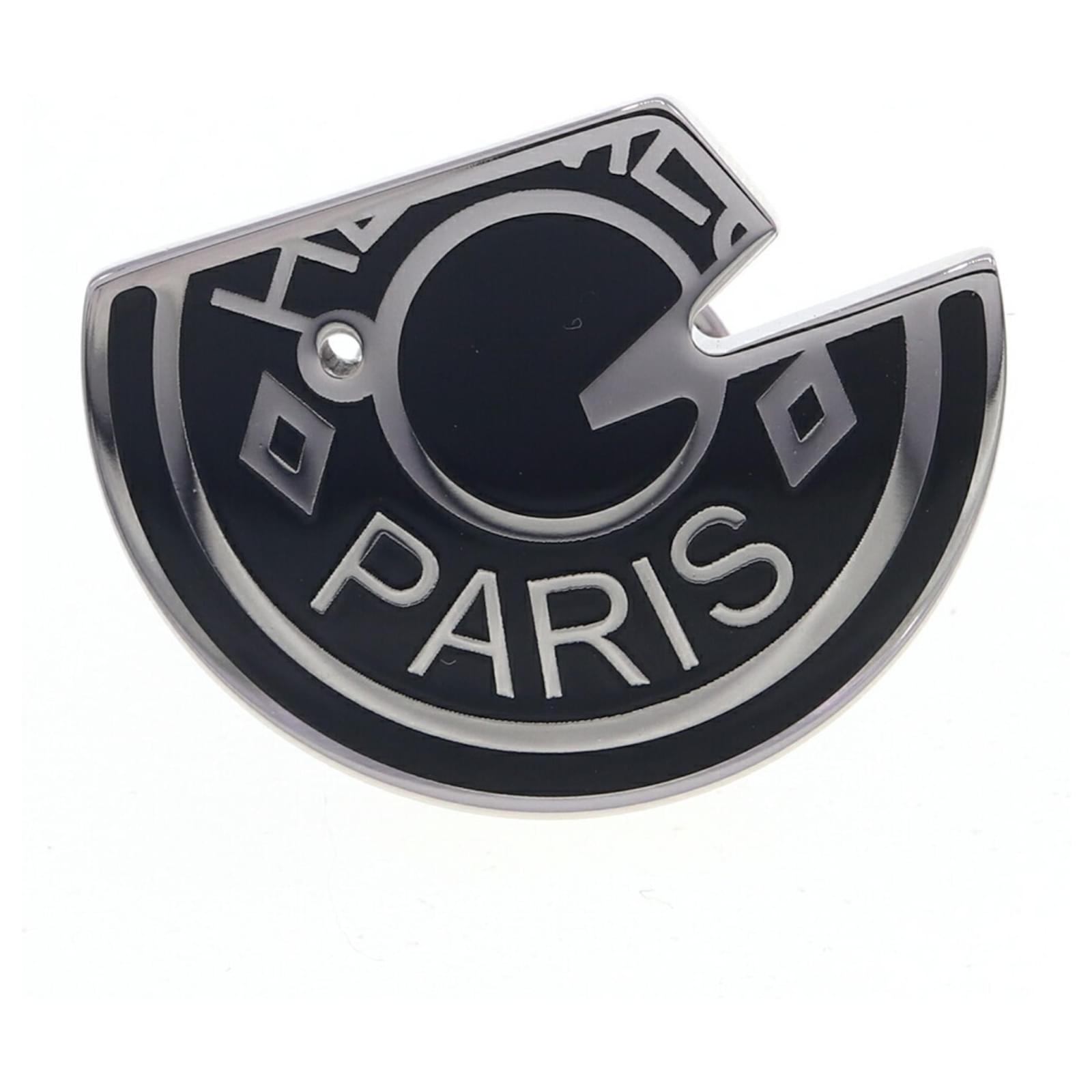 Hermès Hermes Badge Carrousel H077327 Black Pin Brooch Metal Varnish ...