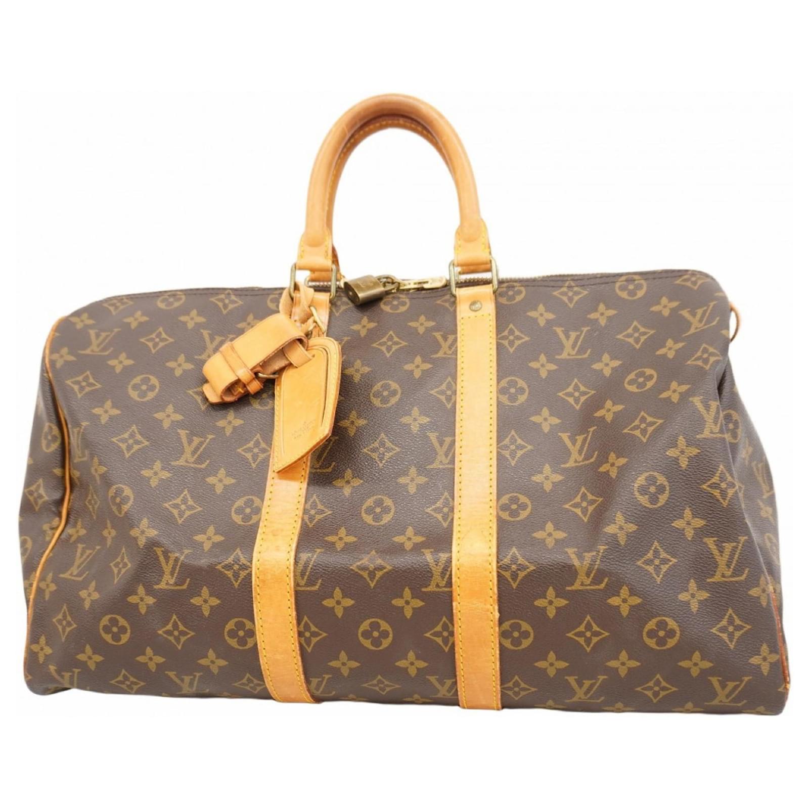 Louis Vuitton Monogram Keepall 45 Boston Bag Brown ref.2614989 - Joli ...