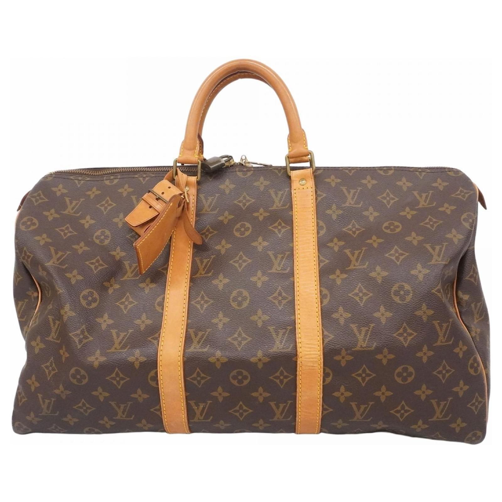 Louis Vuitton Monogram Keepall 50 Boston Bag Brown ref.2615117 - Joli ...