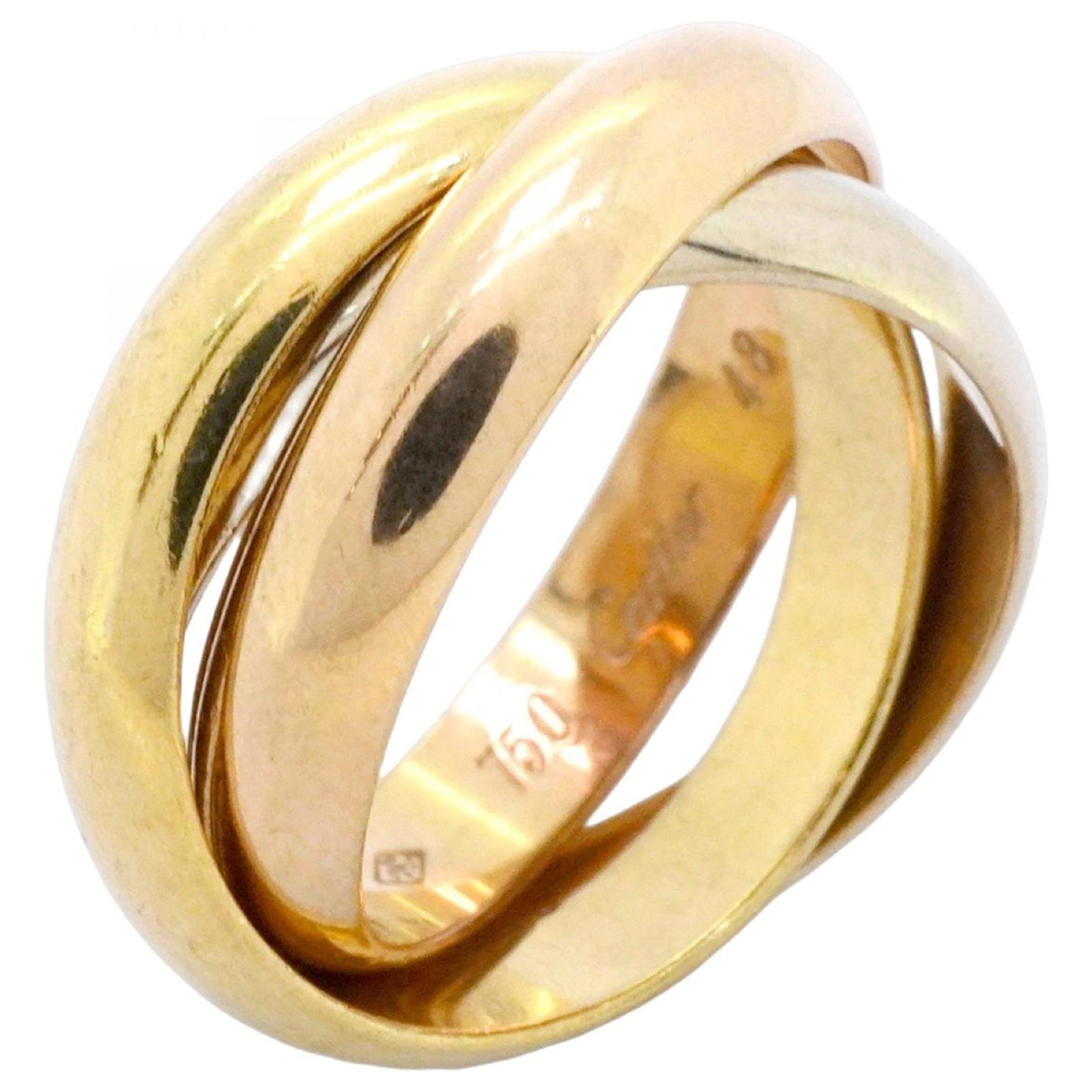 Cartier Trinity Ring in 18K Gold White gold Yellow gold Pink gold ref ...