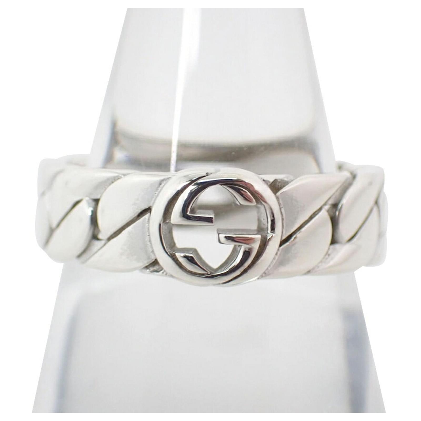GUCCI 925 Interlocking G Ring Silver ref.2617247 - Joli Closet