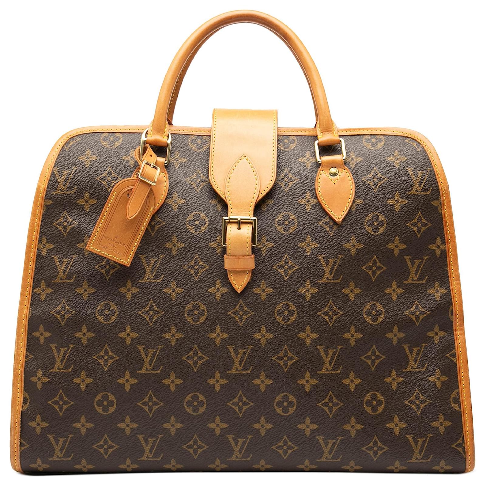 Louis Vuitton Brown Monogram Rivoli Briefcase Cloth Cloth ref.2619564 ...