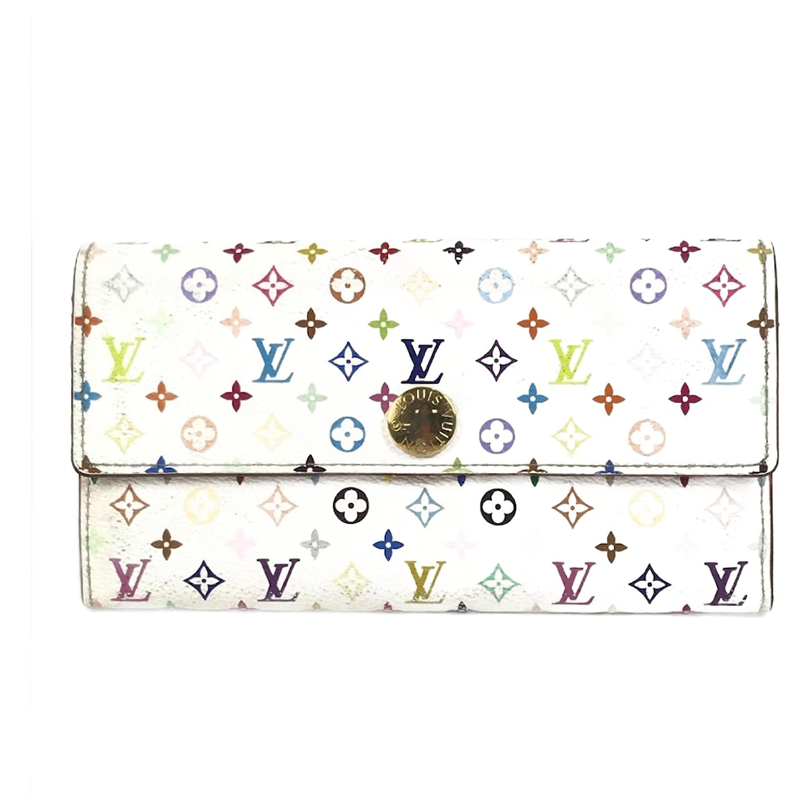 Louis Vuitton Monogram Multicolore Long Wallet White Multiple colors ...