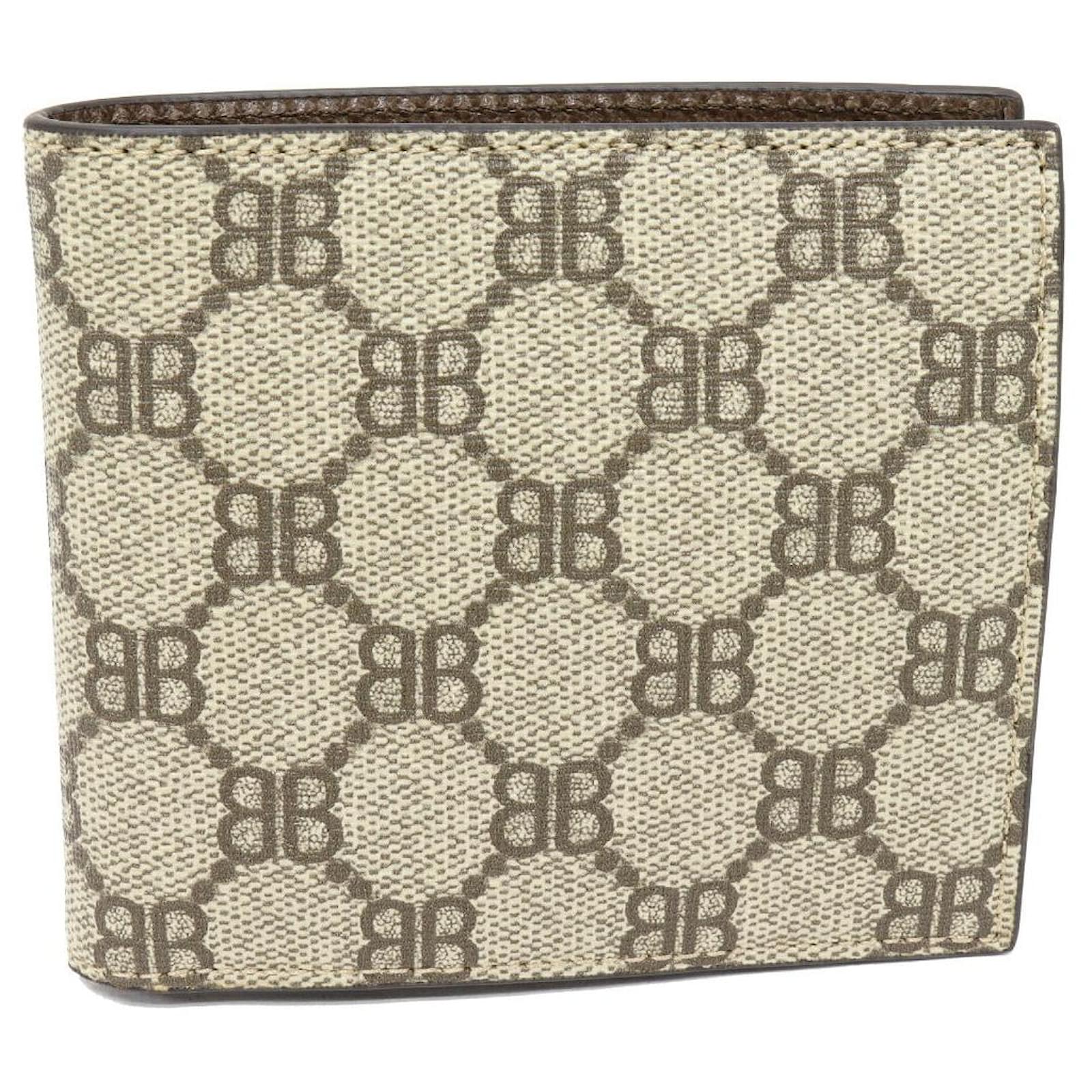 Gucci The Hacker Project PVC Canvas Wallet Limited Brown Beige Cloth ...