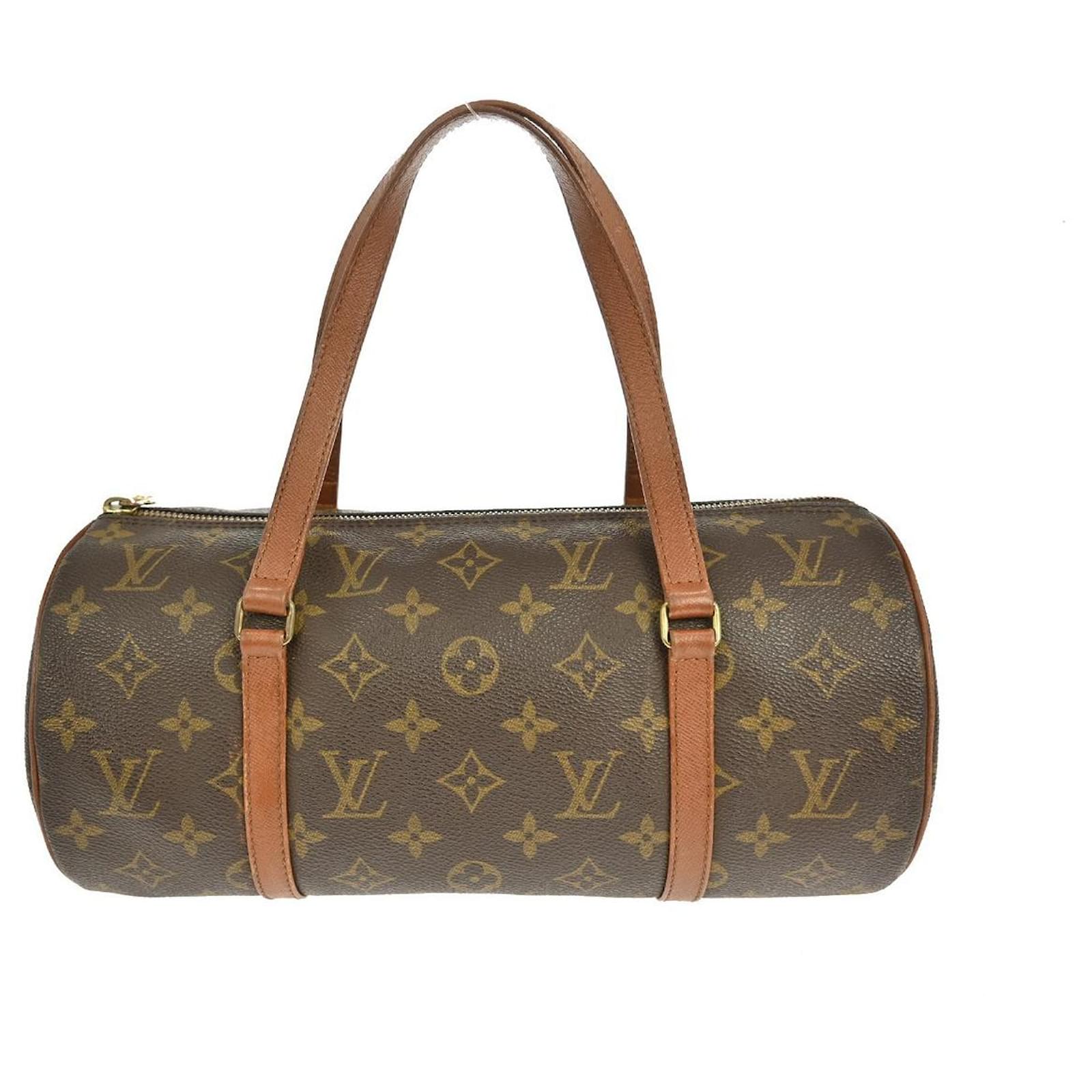 Louis Vuitton Papillon Handbag Monogram Canvas 30 Brown Cloth ref ...