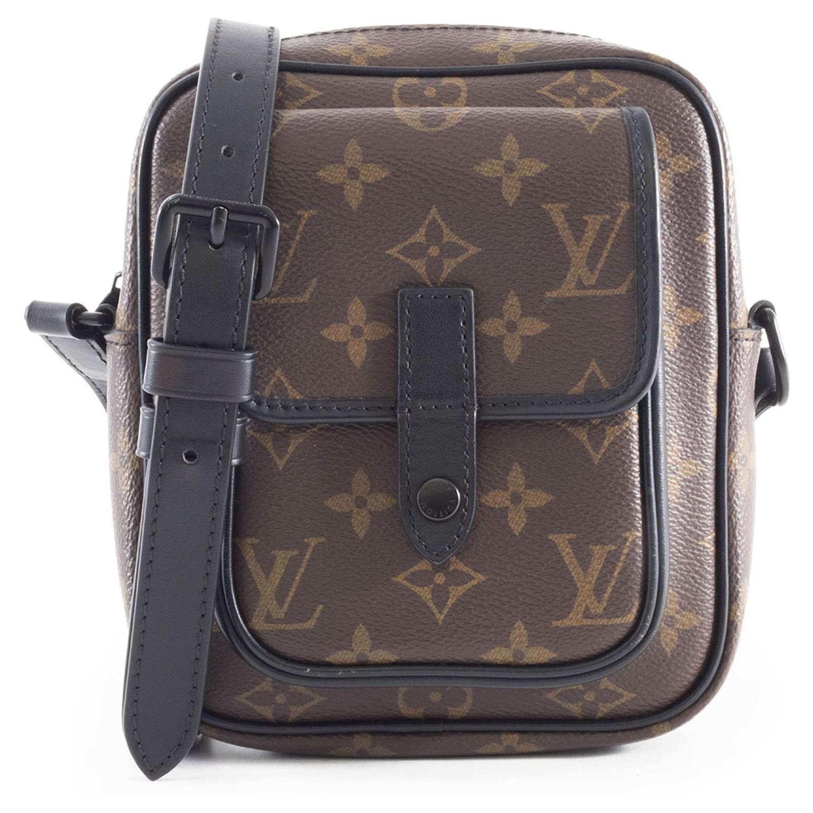 Louis Vuitton Men's Christopher Monogram Macassar Shoulder Bag Dark ...