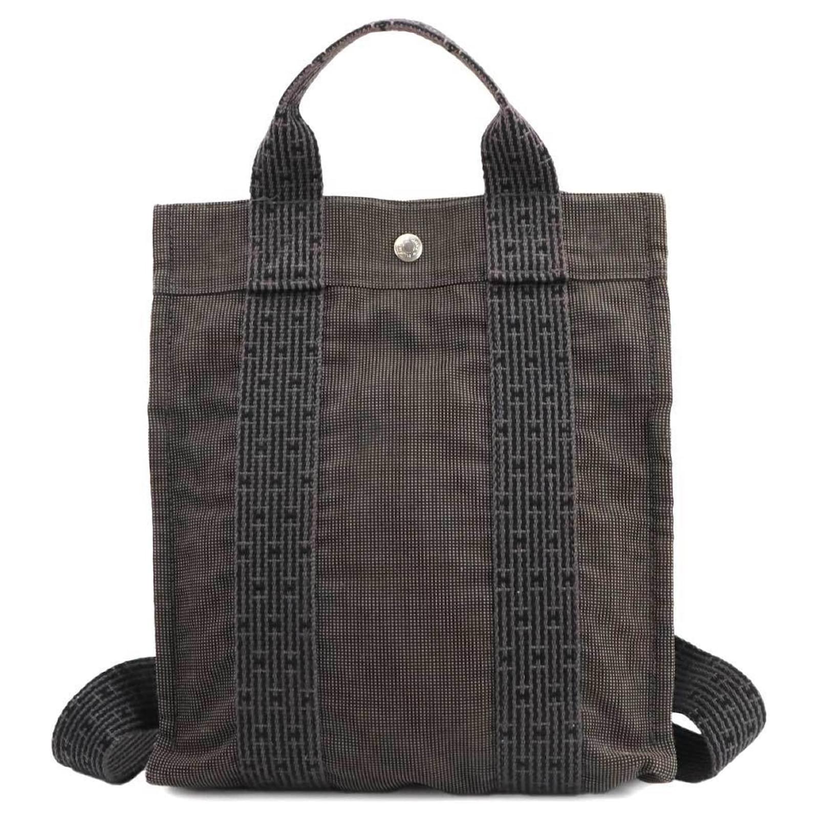 Hermès Hermes Her Line Sac Ad PM Backpack Brown Cloth ref.2625264 ...