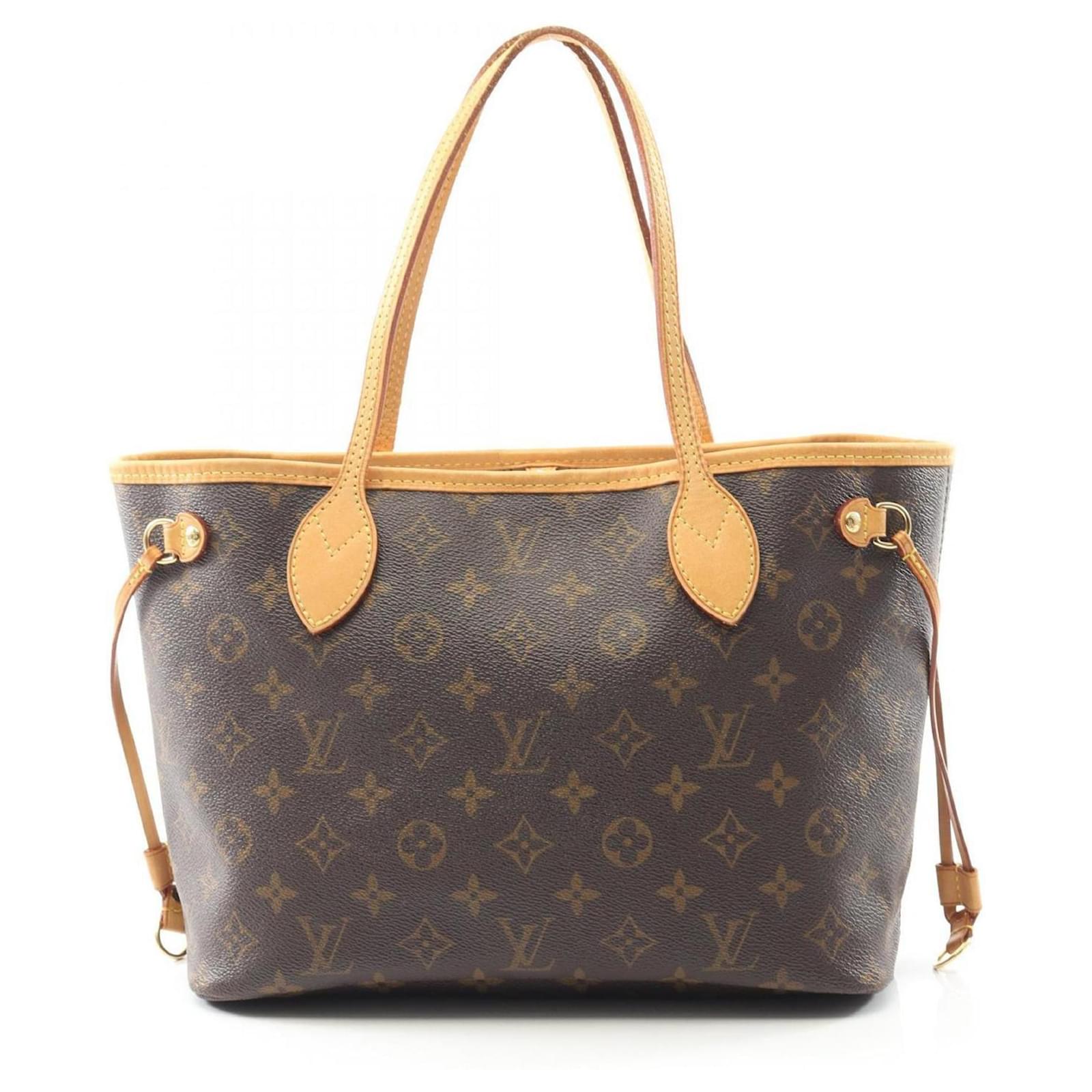 Louis Vuitton Neverfull PM Monogram Tote Bag Brown Patent leather ref ...