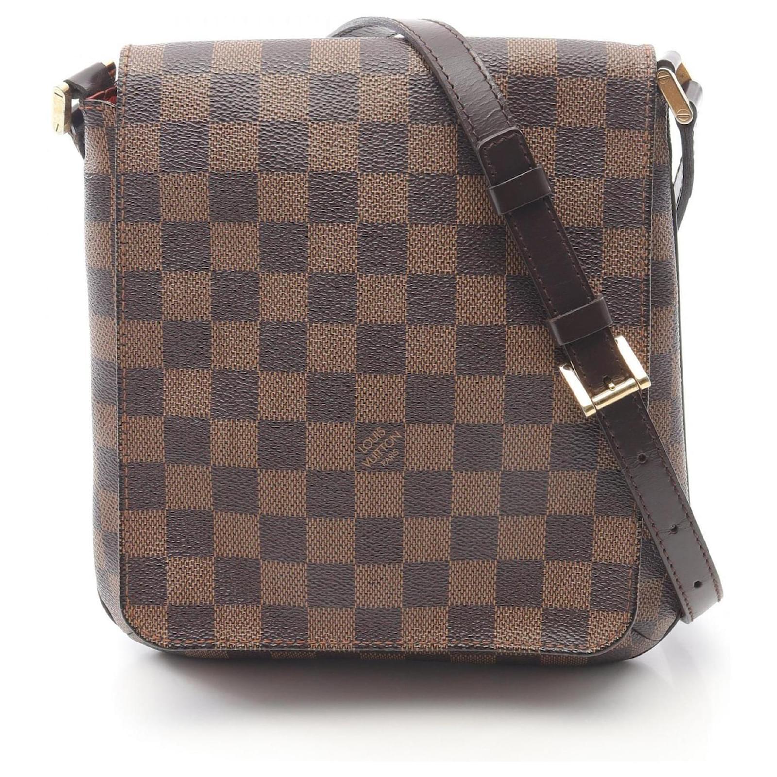 Louis Vuitton Musette Salsa Long Strap Shoulder Bag Brown Leather Cloth ...